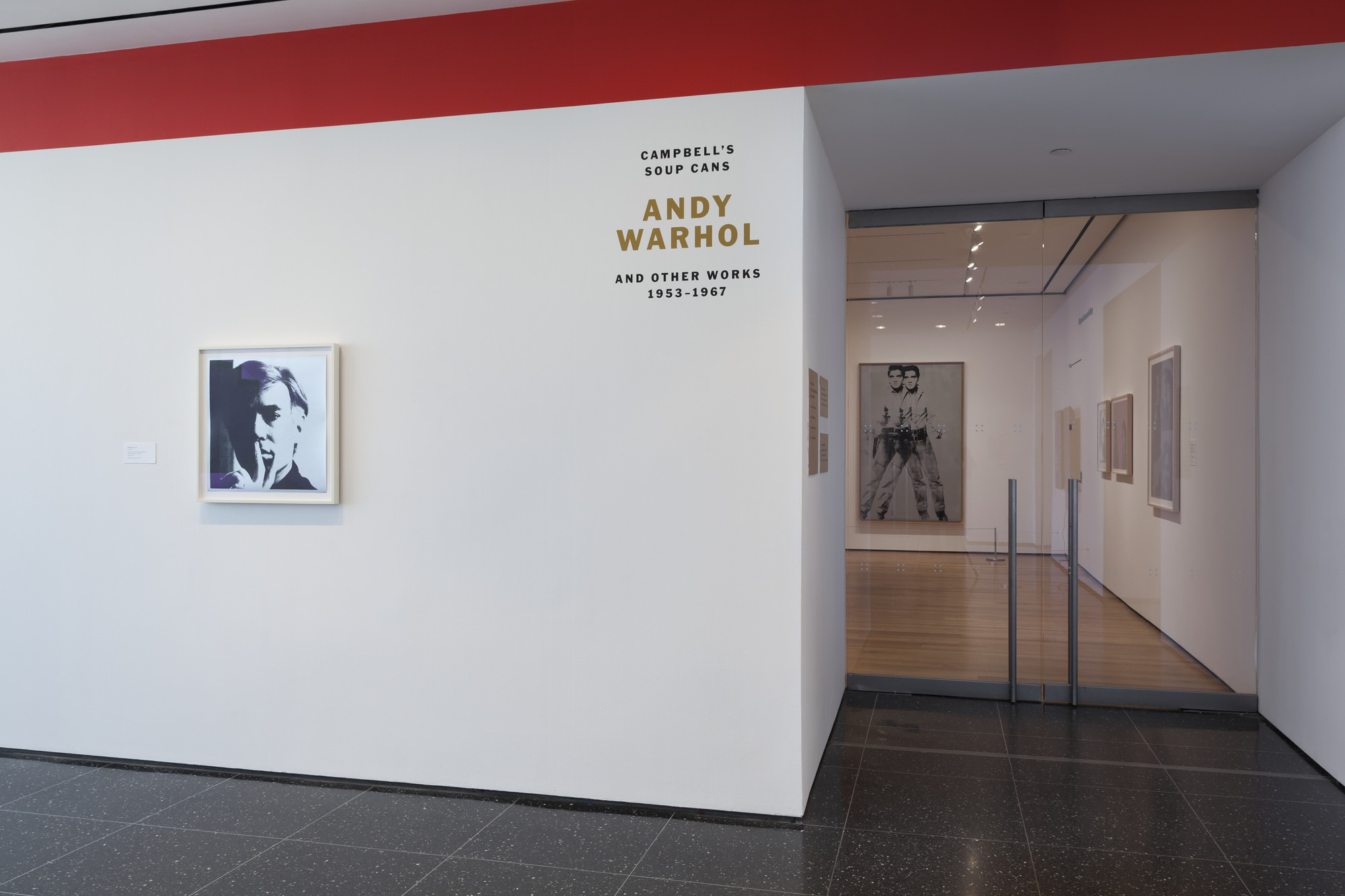Installation view of the exhibition "Andy Warhol: Campbell's Soup Cans ...