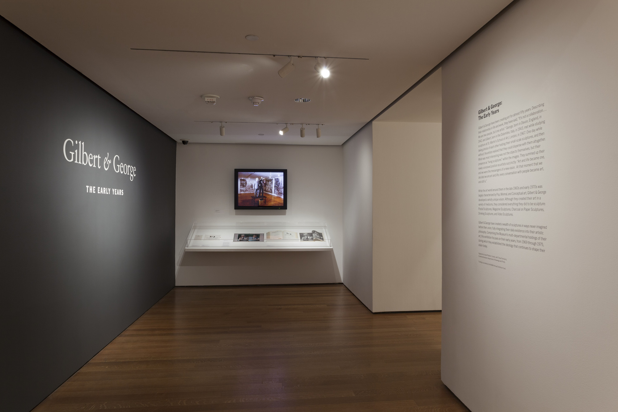 Installation view of the exhibition "Gilbert & George: The Early Years ...