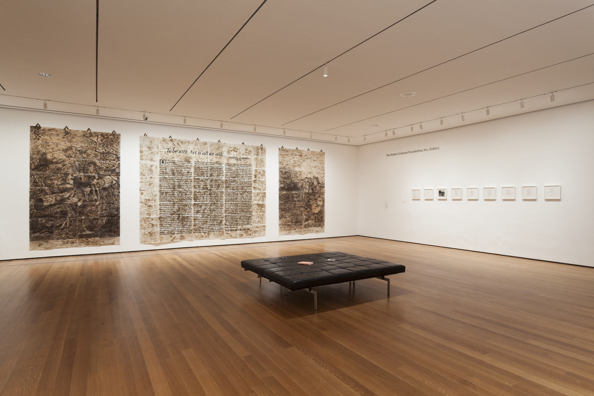 Installation view of the exhibition "Gilbert & George: The Early Years ...