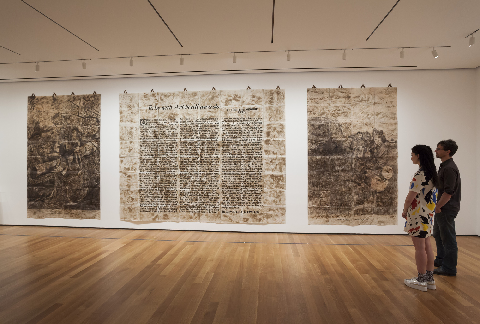 Installation view of the exhibition "Gilbert & George: The Early Years ...