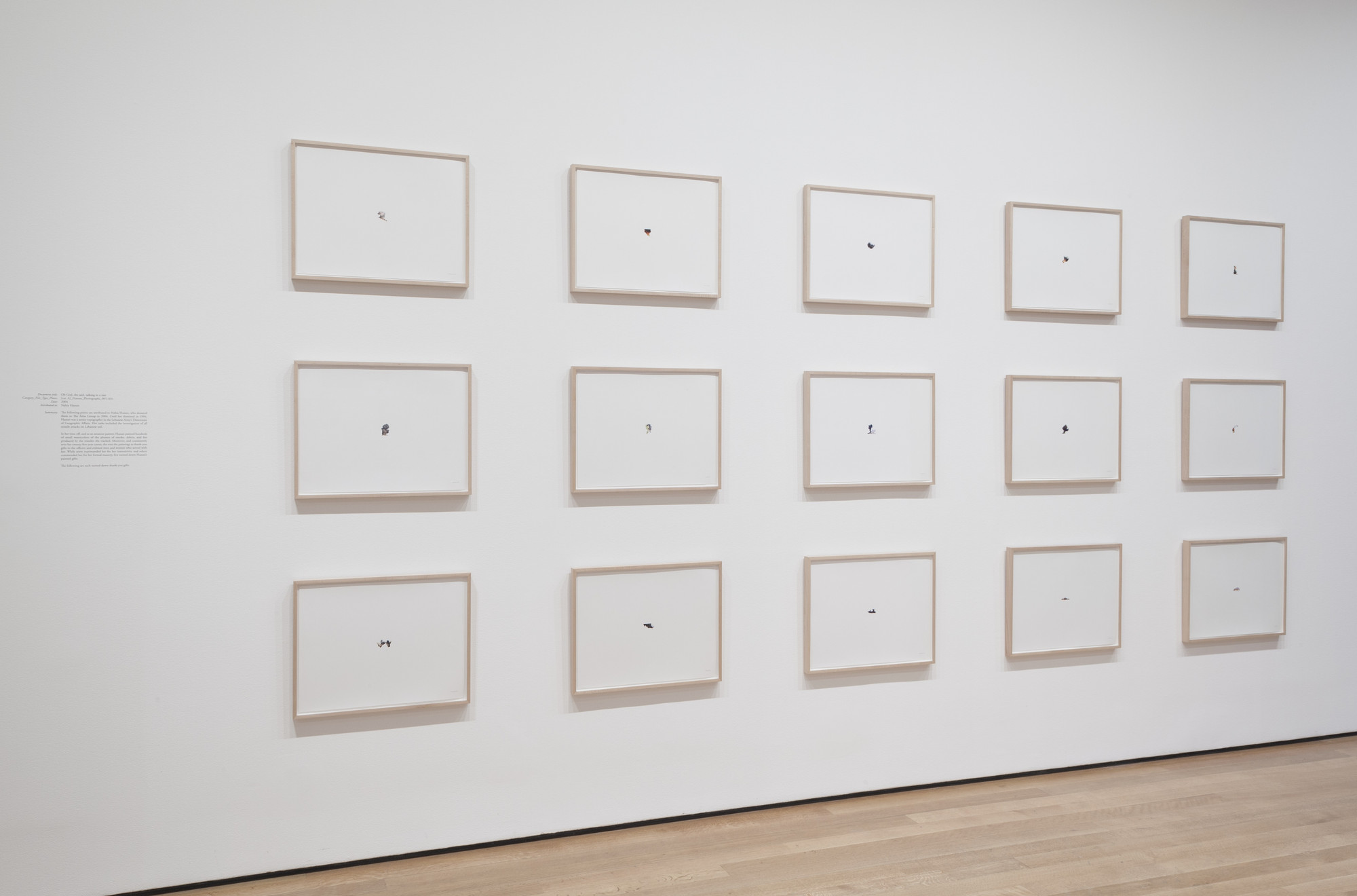 Installation view of the exhibition "Walid Raad" | MoMA