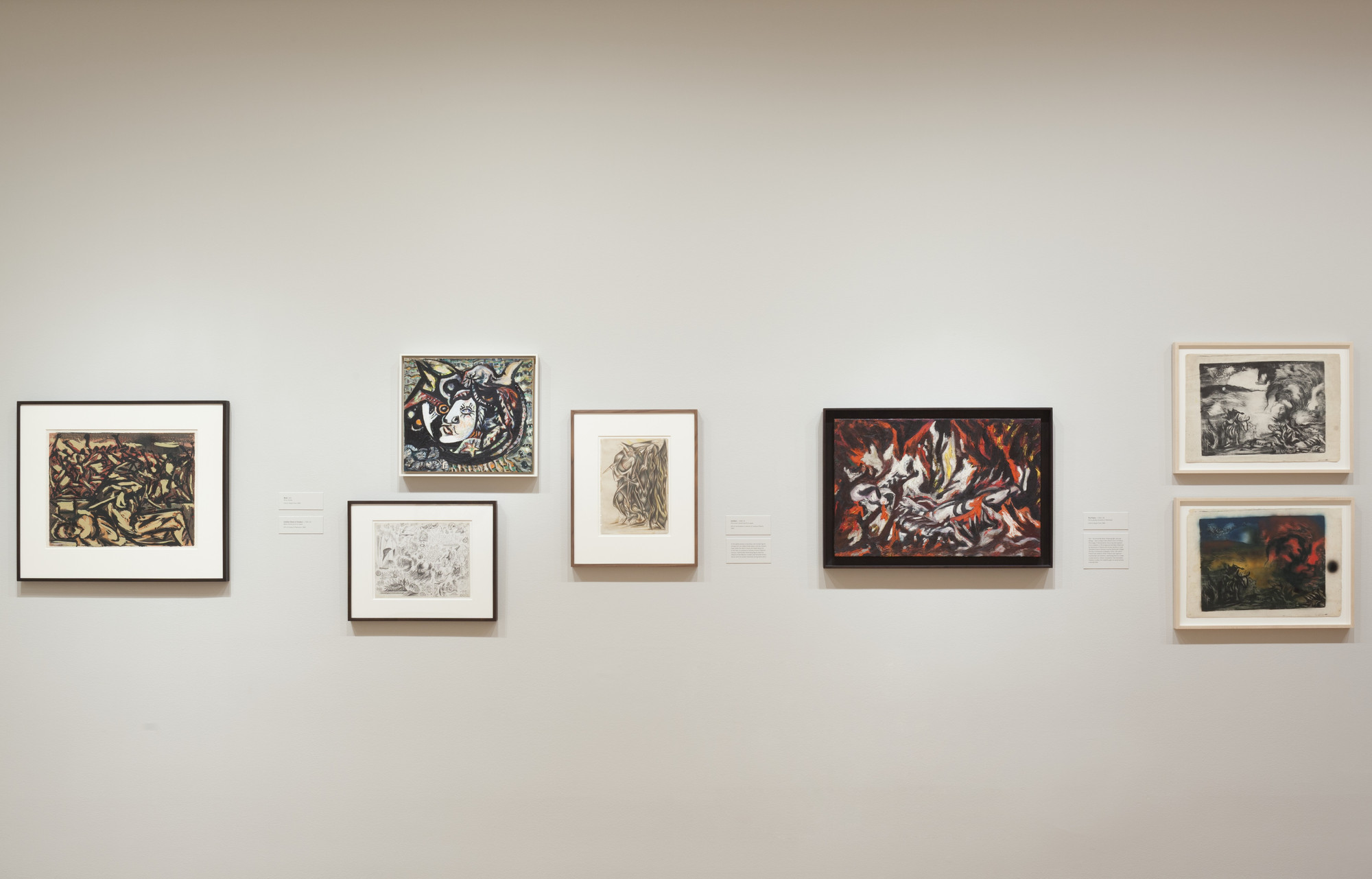 Installation view of the exhibition "Jackson Pollock: A Collection ...
