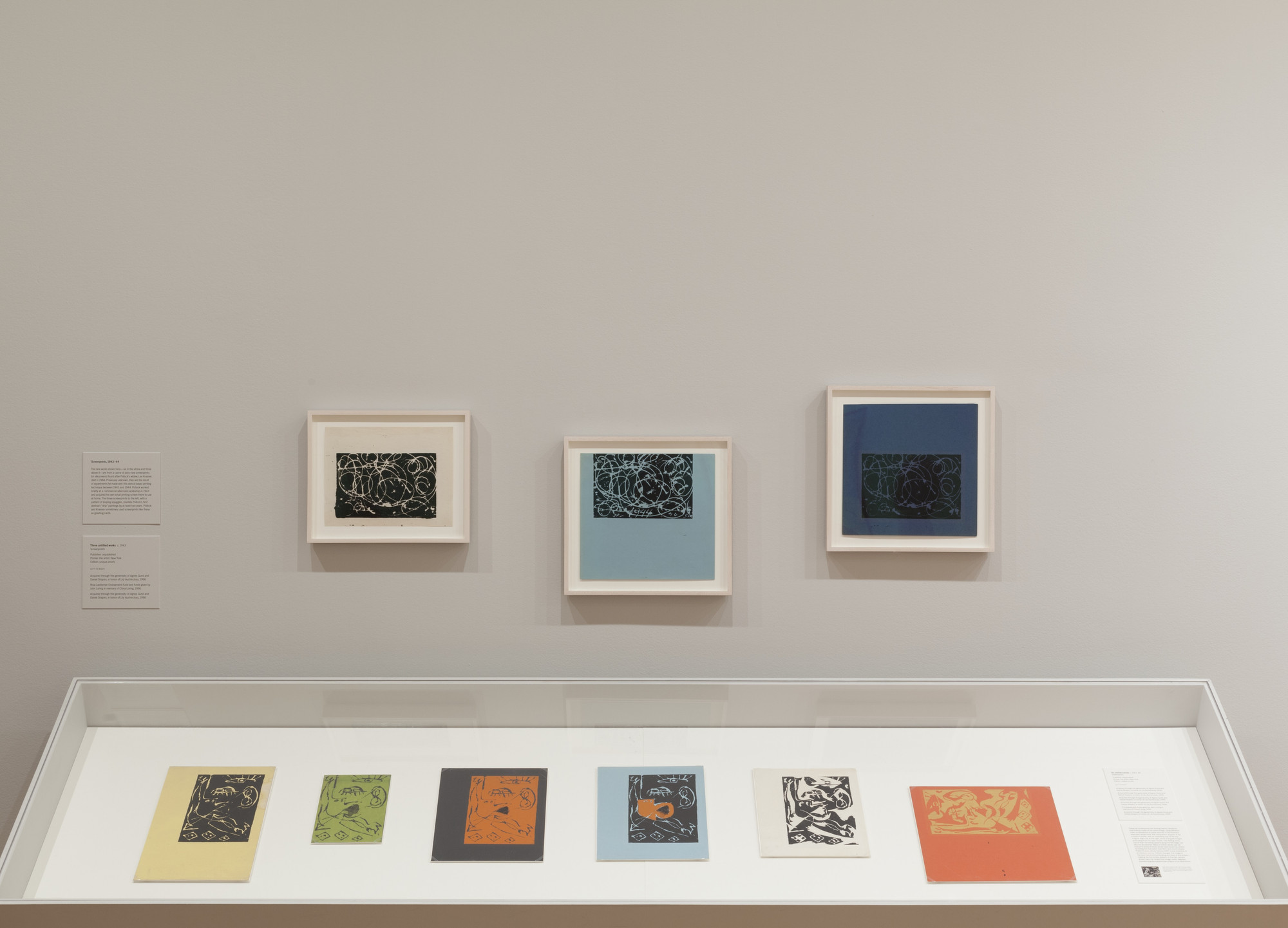 Installation view of the exhibition "Jackson Pollock: A Collection ...
