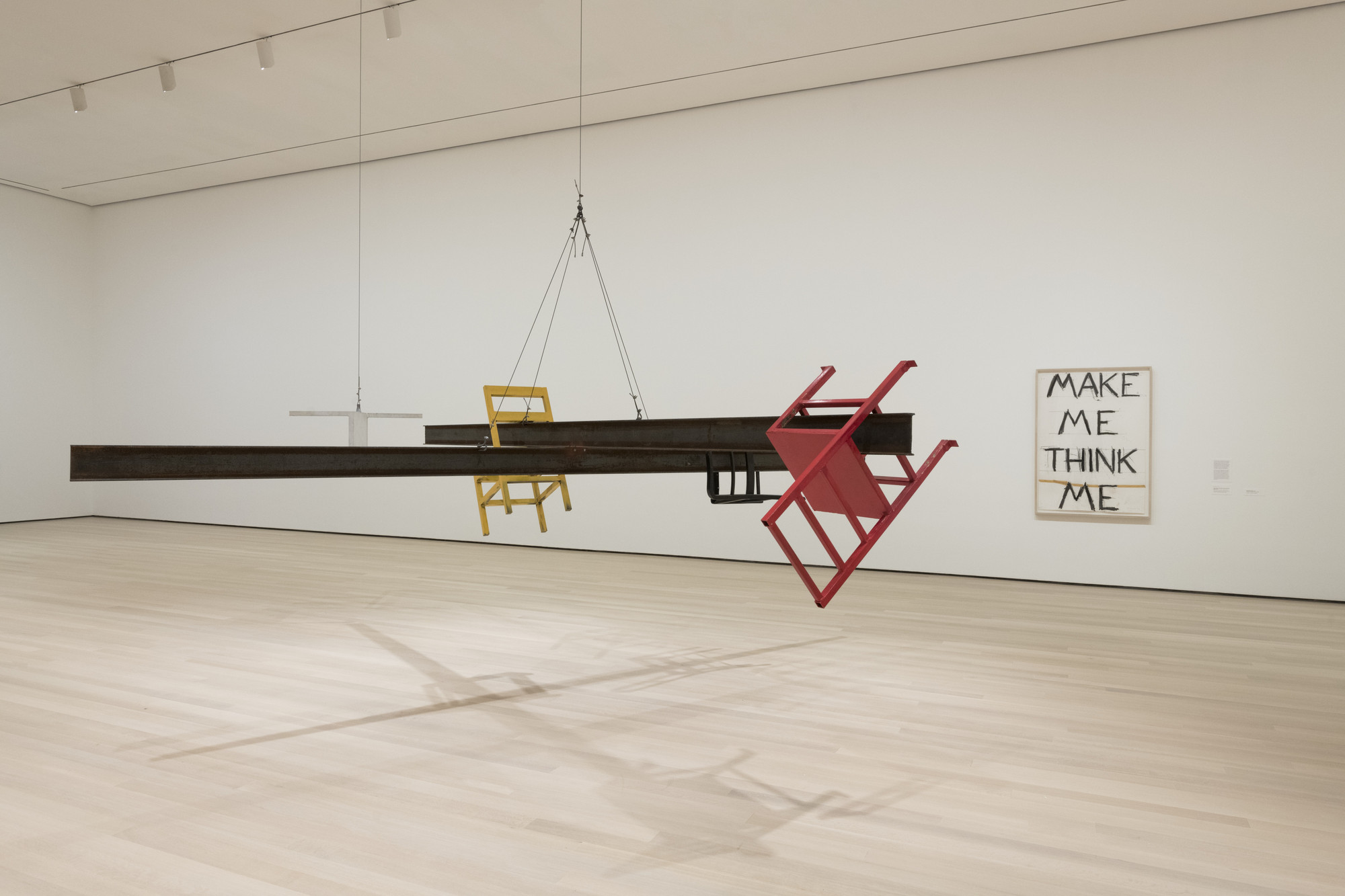 Installation view of the exhibition "Bruce Nauman: Disappearing Acts ...