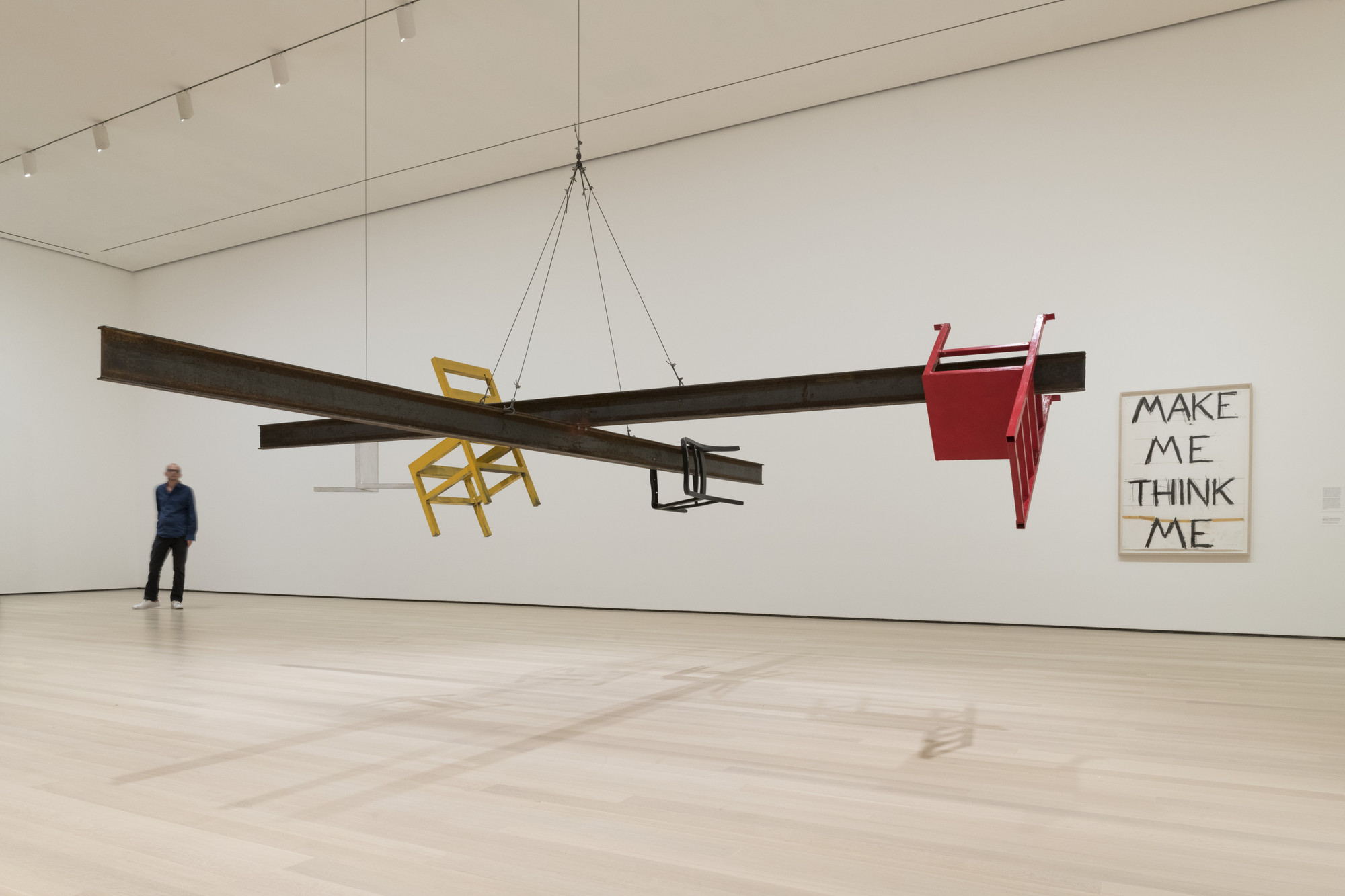 Installation view of the exhibition "Bruce Nauman: Disappearing Acts ...