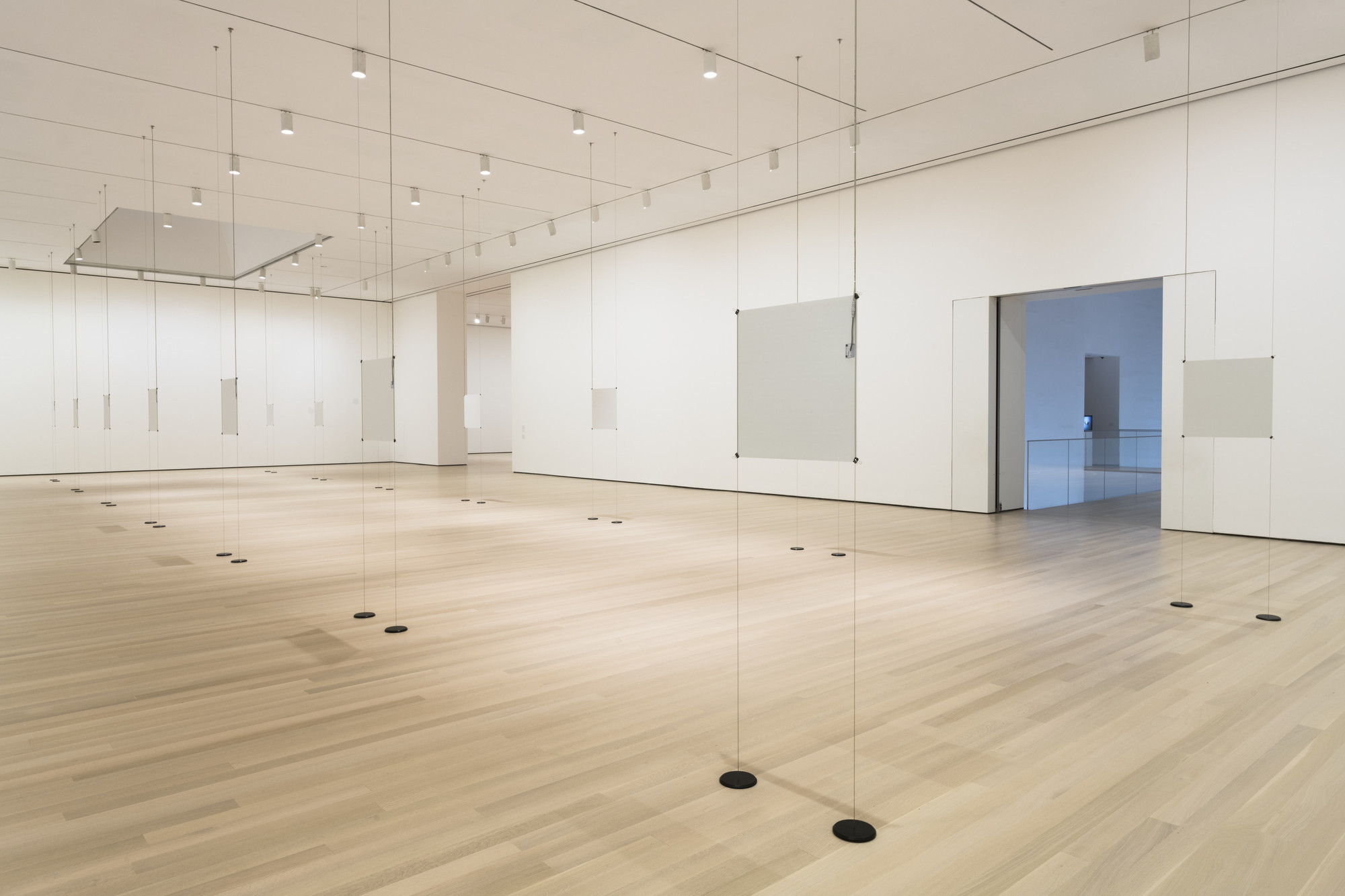 Installation view of the exhibition "Bruce Nauman: Disappearing Acts ...