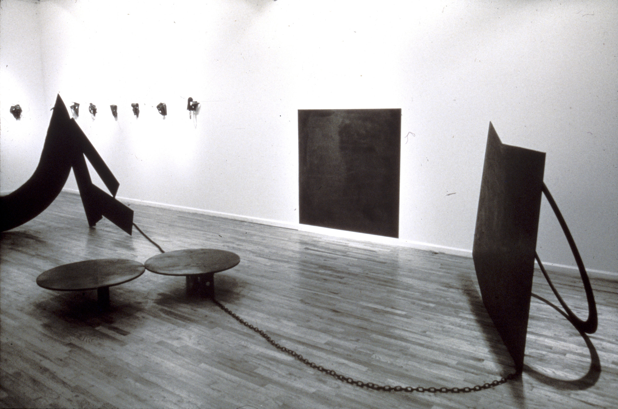 Installation view of "Homage to the Poet Leon Gontran Damas" (1978) and ...