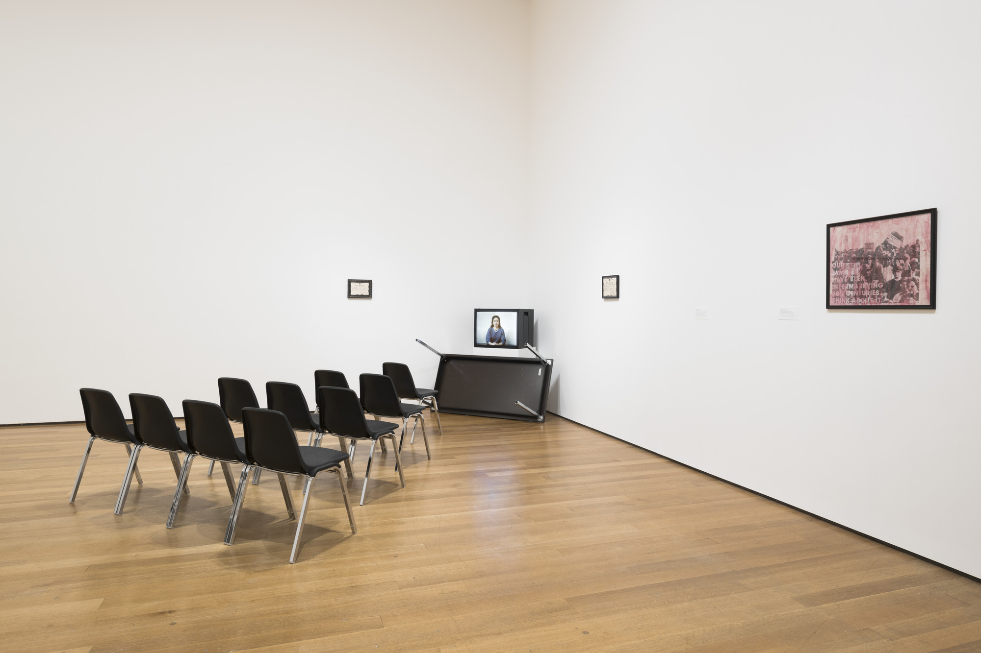 Installation view of the exhibition "Adrian Piper: A Synthesis of ...