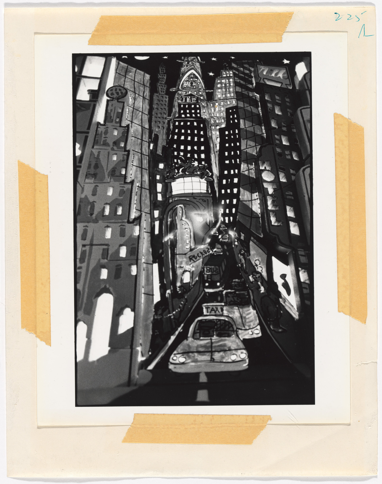 Installation view of "City Lights" by Red Grooms in the exhibition ...