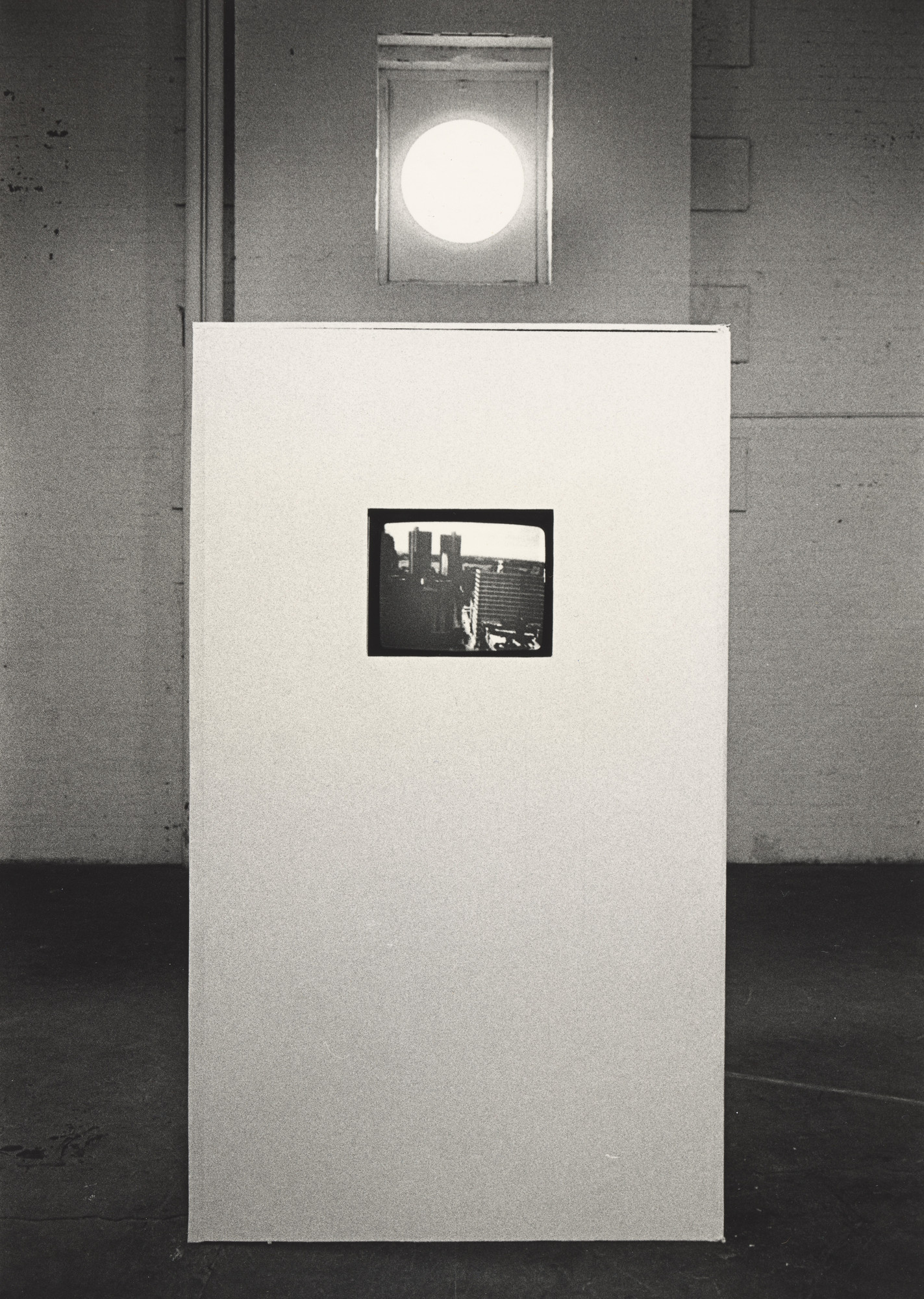 Installation view of "Points of View" by Nancy Holt in the exhibition ...