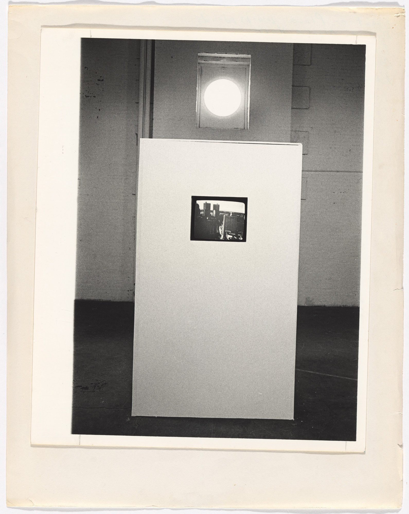 Installation view of "Points of View" by Nancy Holt in the exhibition ...