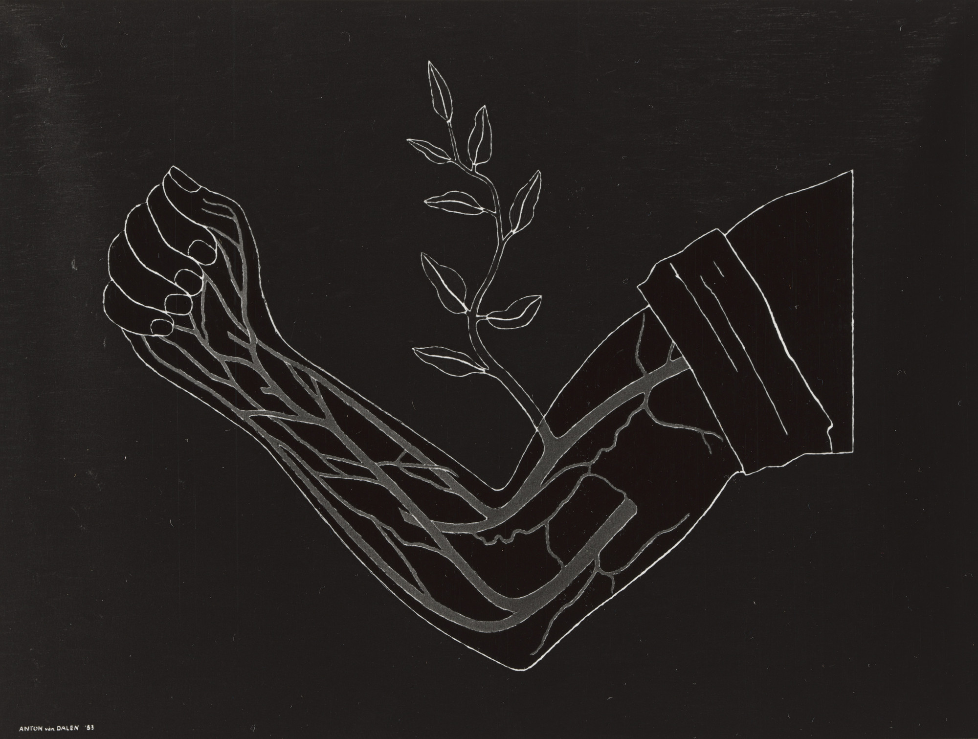 Installation view of "Untitled" (1983) by Anton van Dalen in the P.S. 1 ...
