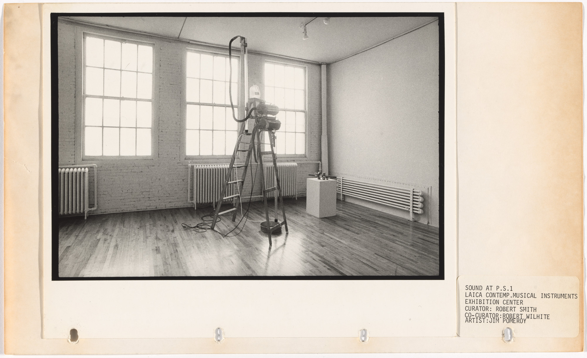 Installation view of work by Jim Pomeroy in the P.S. 1 exhibition ...