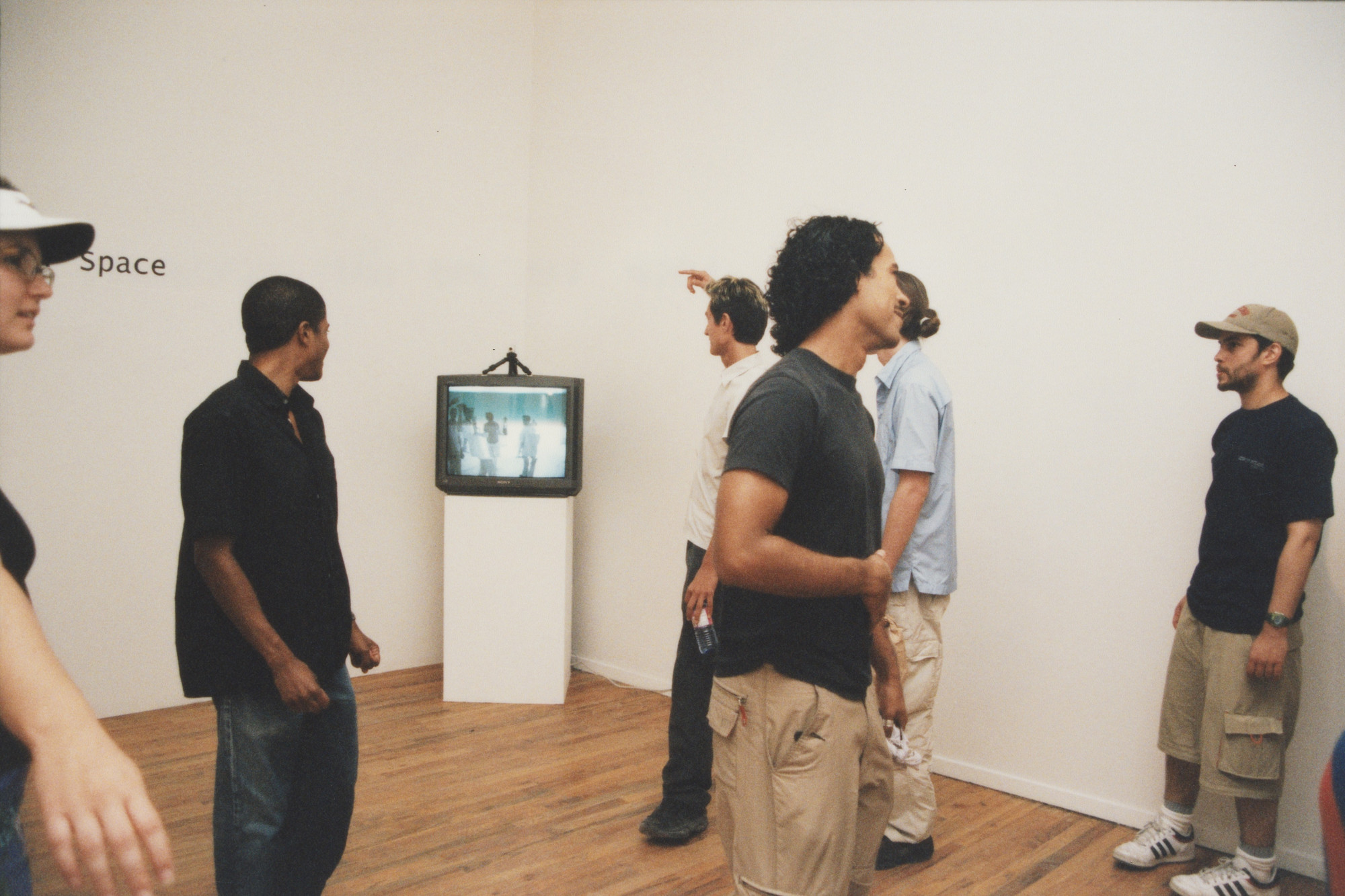 Installation view of "Another Time, Another Space" by Toshio Iwai in the P.S. 1 exhibition "Buzz ...