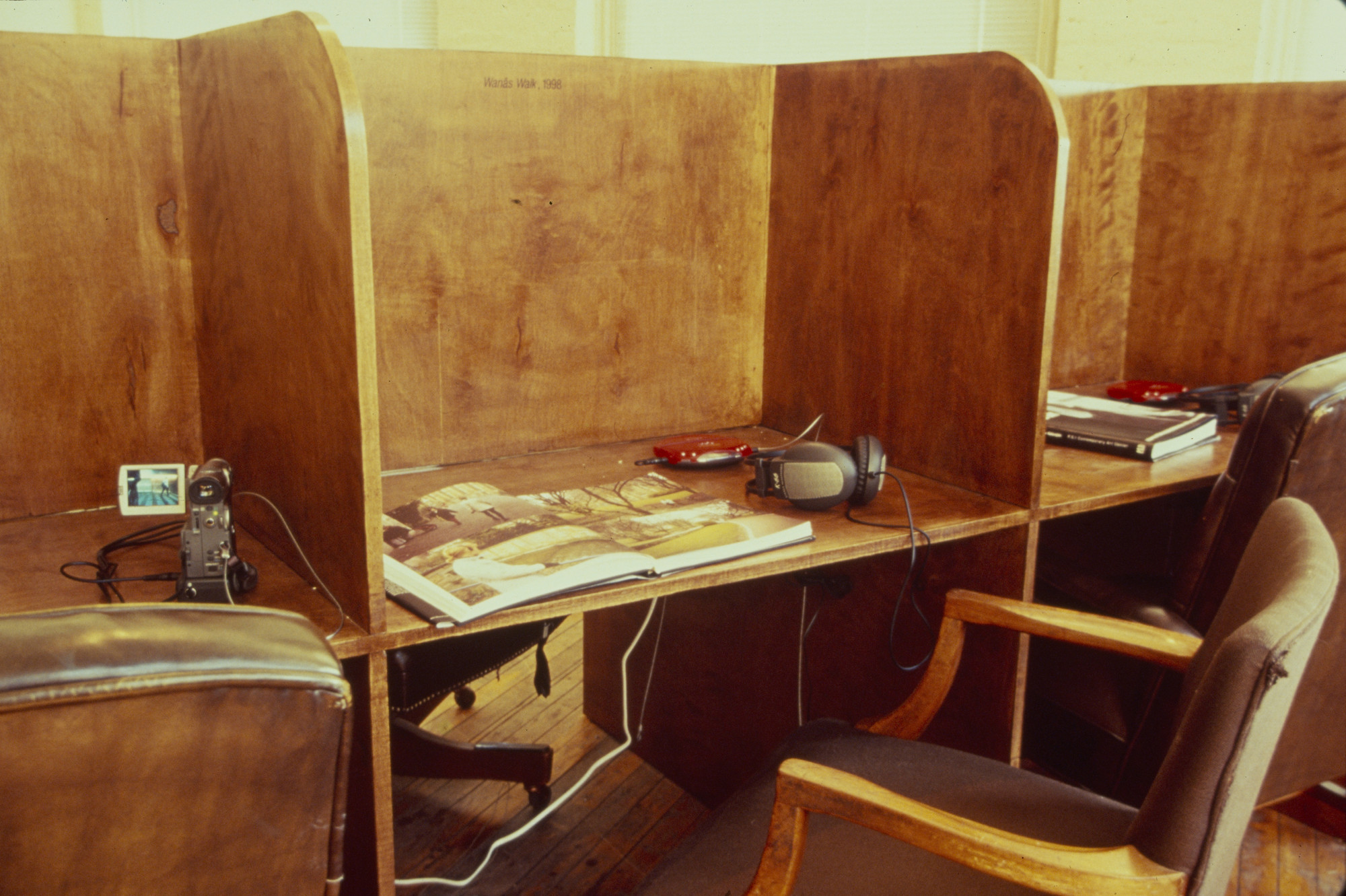 Installation view of "the documentation room" an installation of audio ...