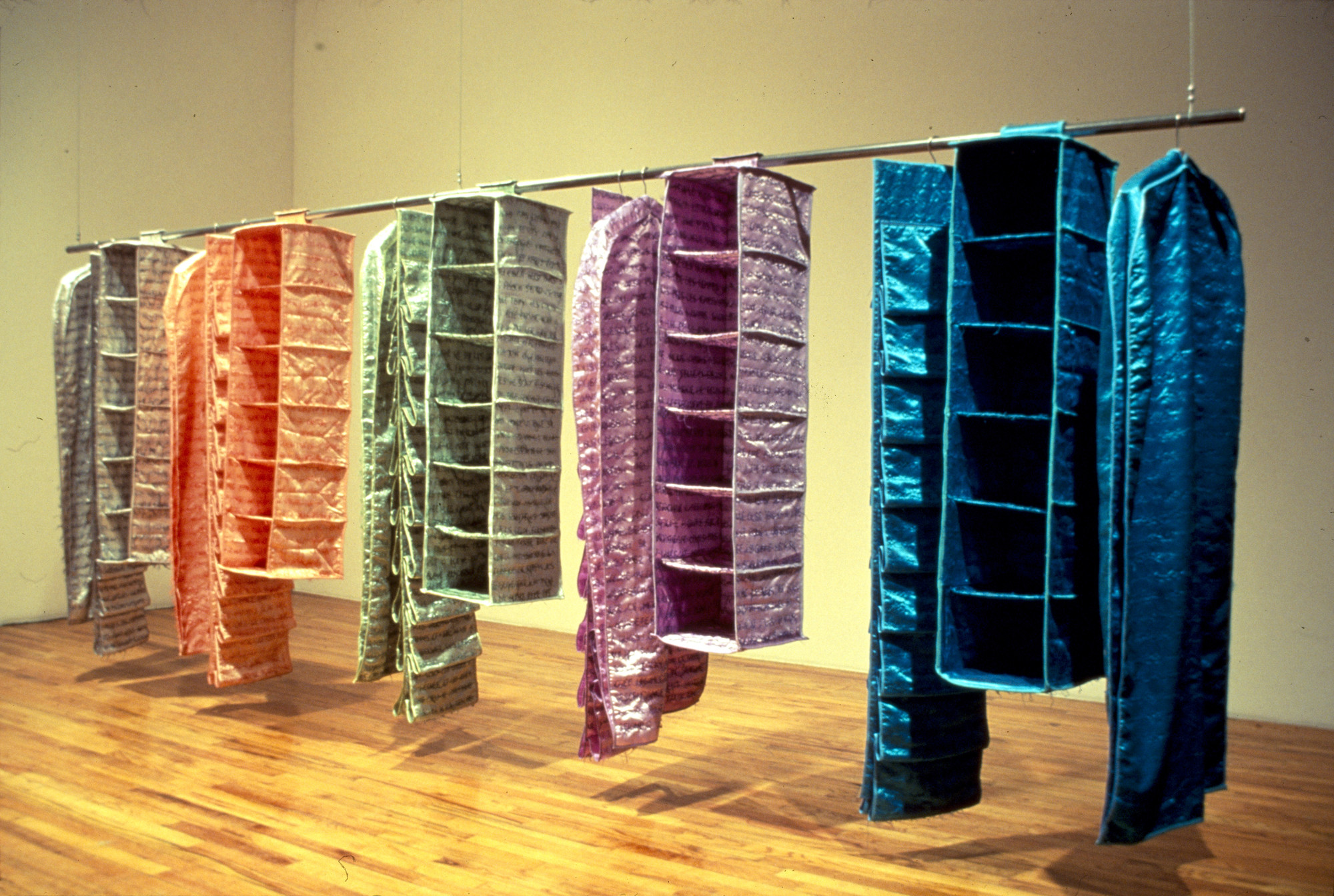 Installation view of "Private Rooms" by Ghada Amer in the P.S. 1 ...