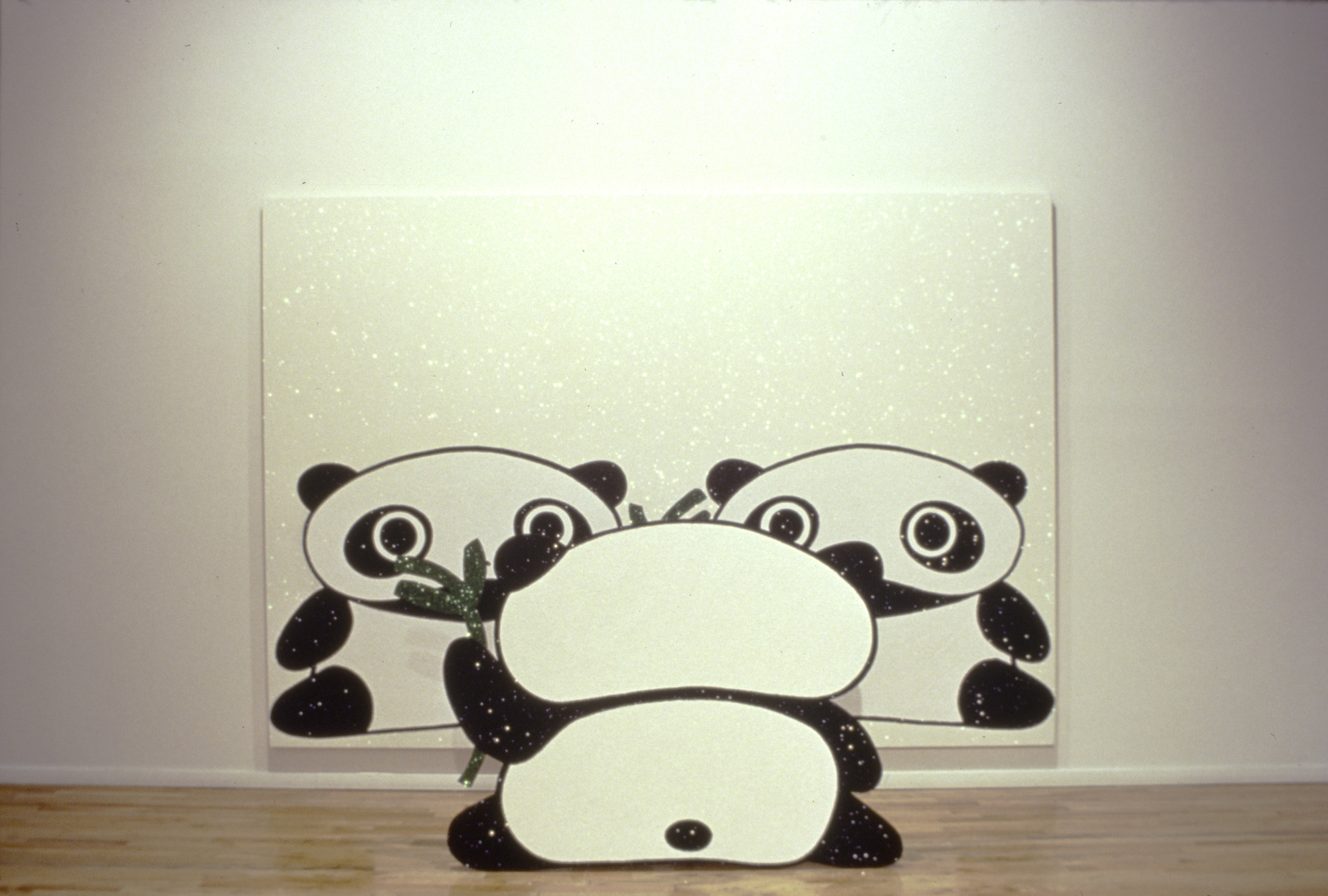 Installation view of "Power of the Panda: Circle of Giving" by Rob ...