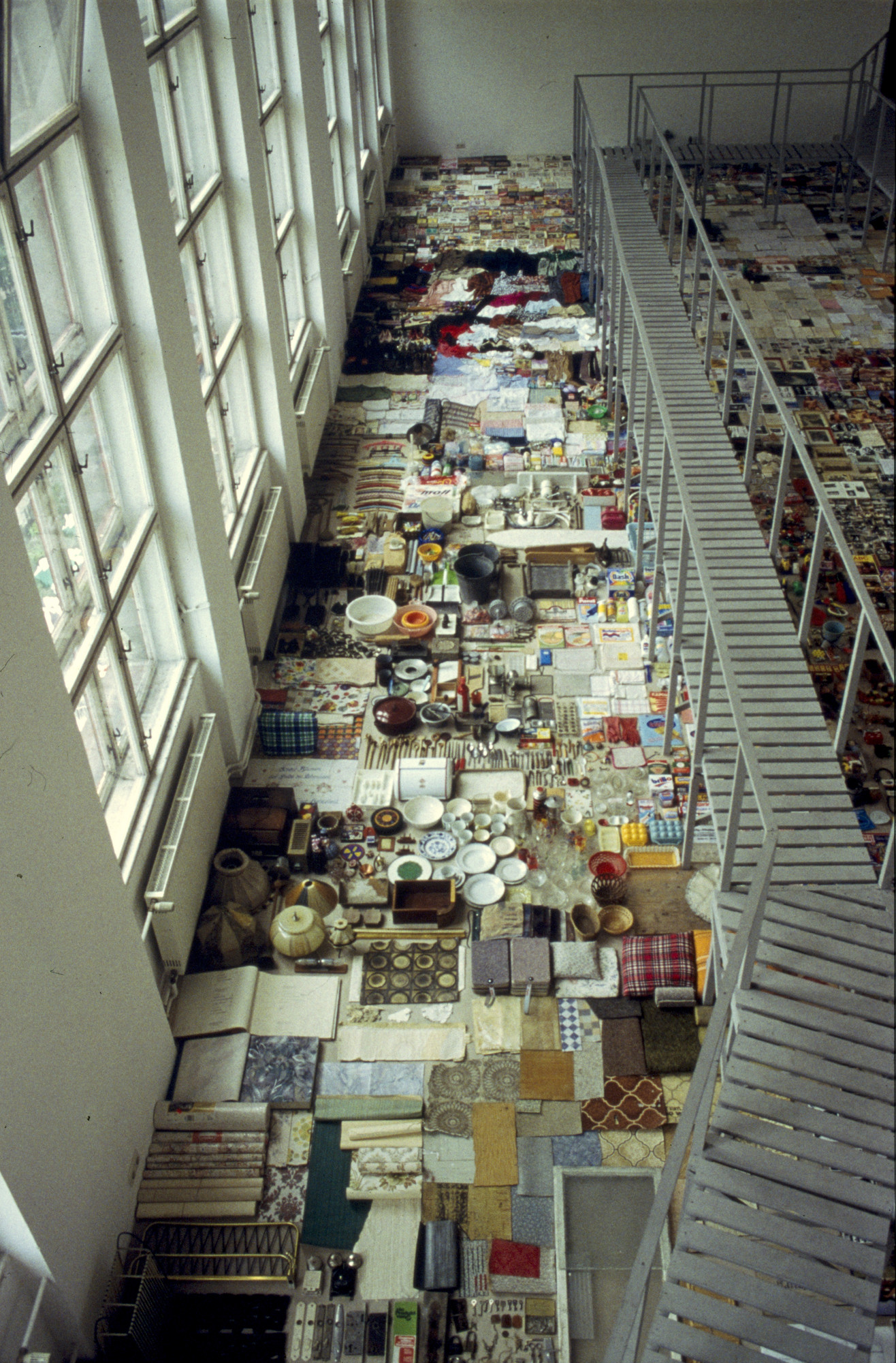 Installation view of "Von Jedem Eins (One of Each)" by Karsten Bott in the P.S. 1 exhibition ...