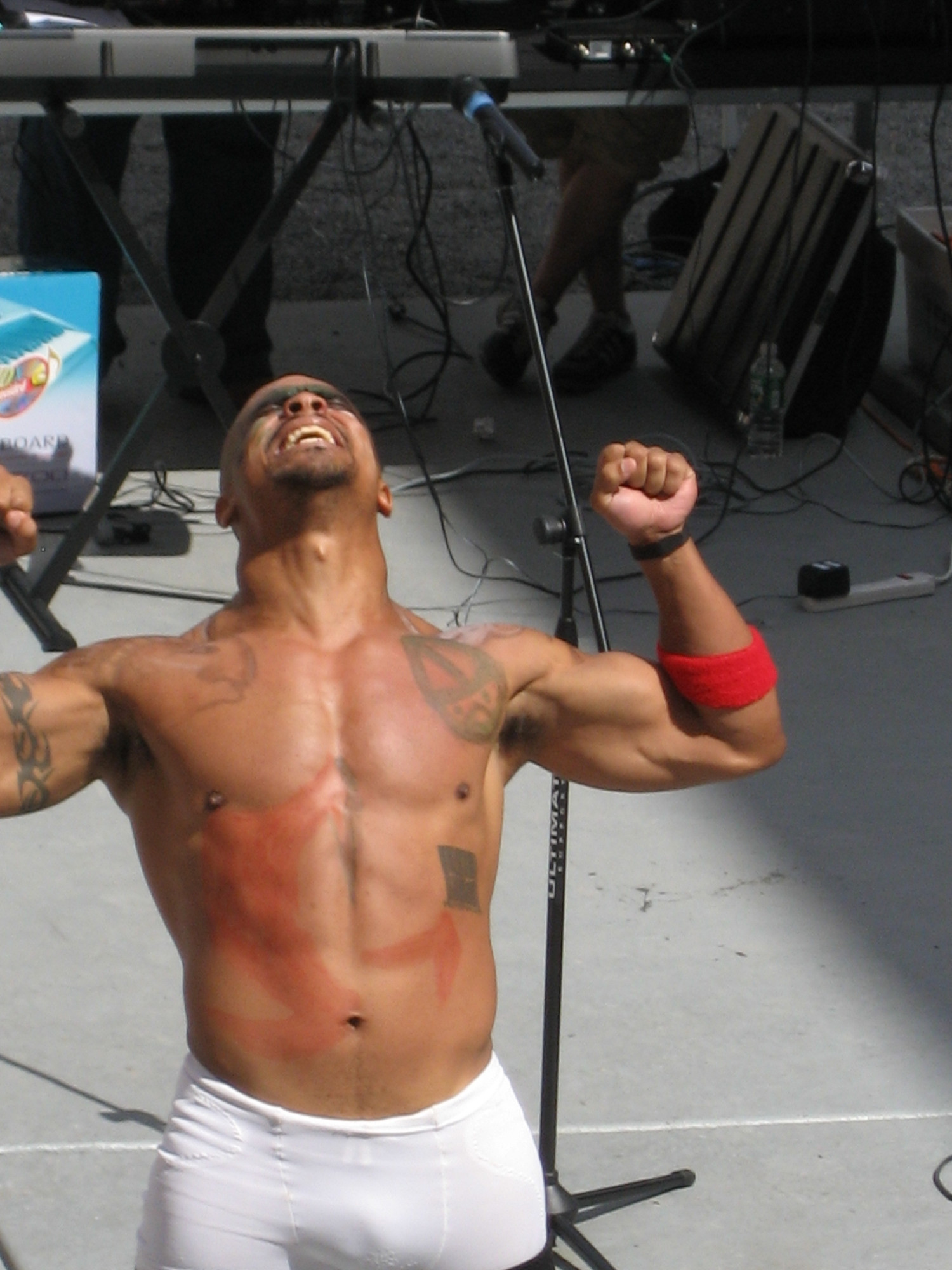 Installation view of a performance by Kalup Linzy in the P.S. 1 ...