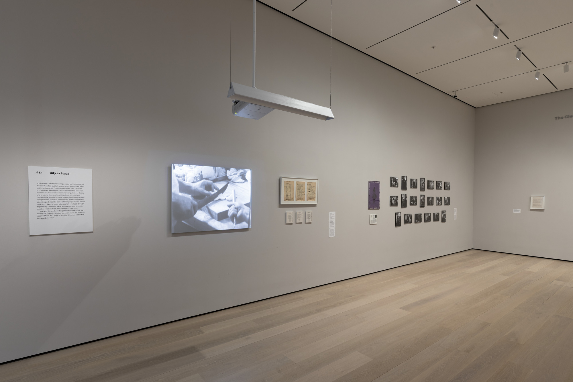 Installation view of the gallery "City as Stage" in the exhibition ...