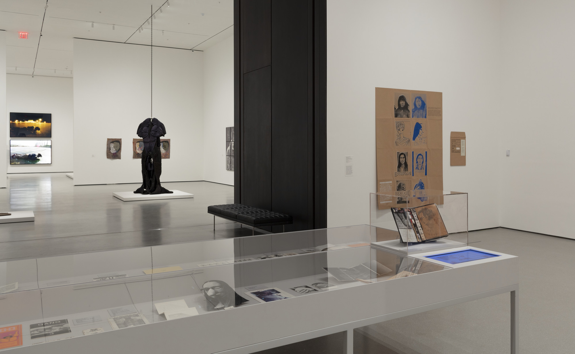Installation view of the gallery "Print, Fold, Send" in the exhibition ...