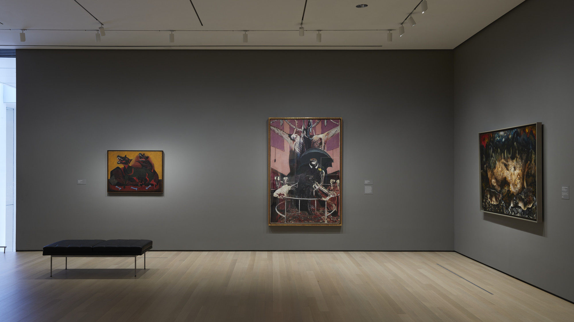 Installation view of the gallery "Responding to War" in the exhibition ...