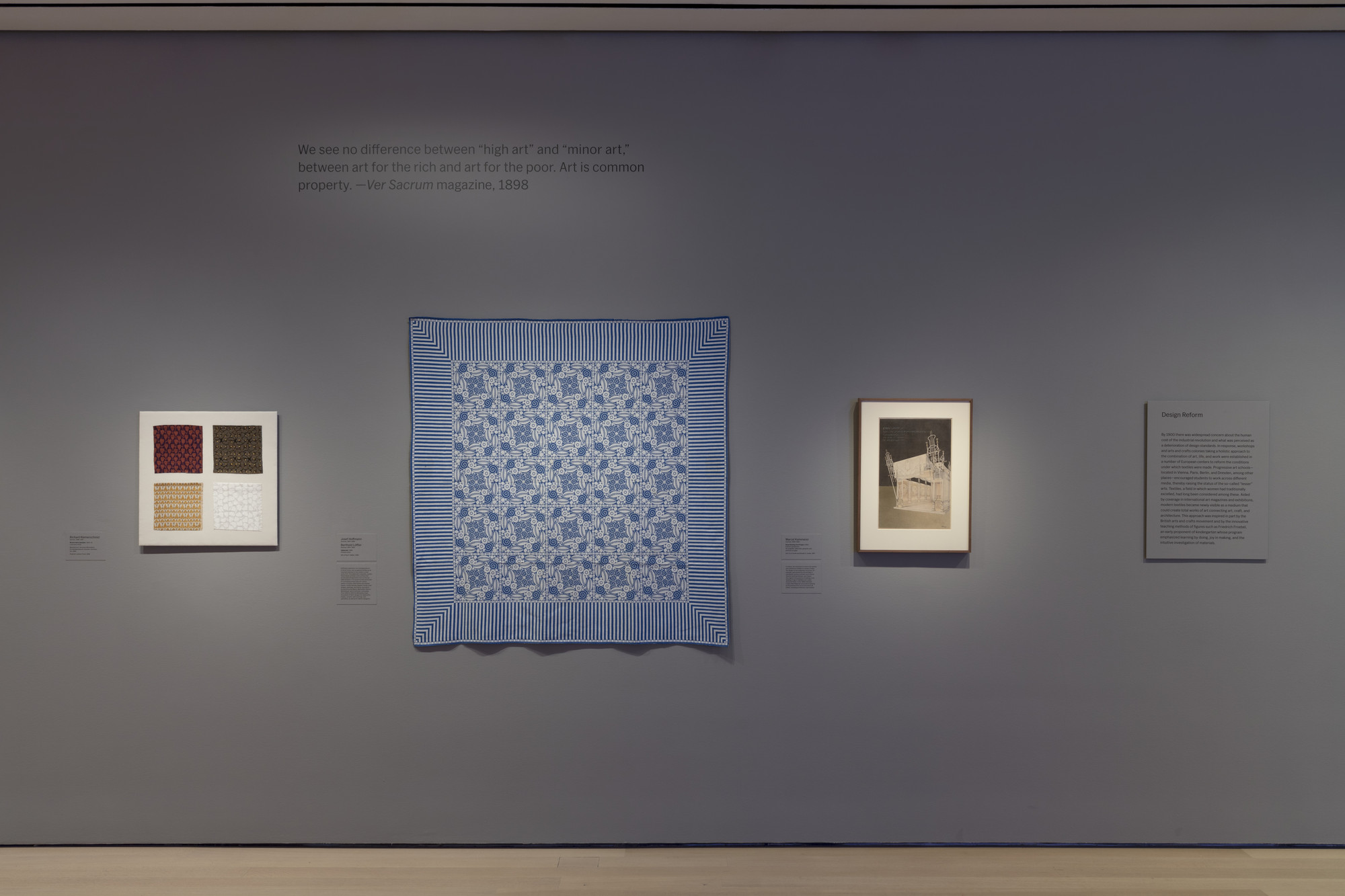 Installation view of the exhibition "Taking a Thread for a Walk" | MoMA