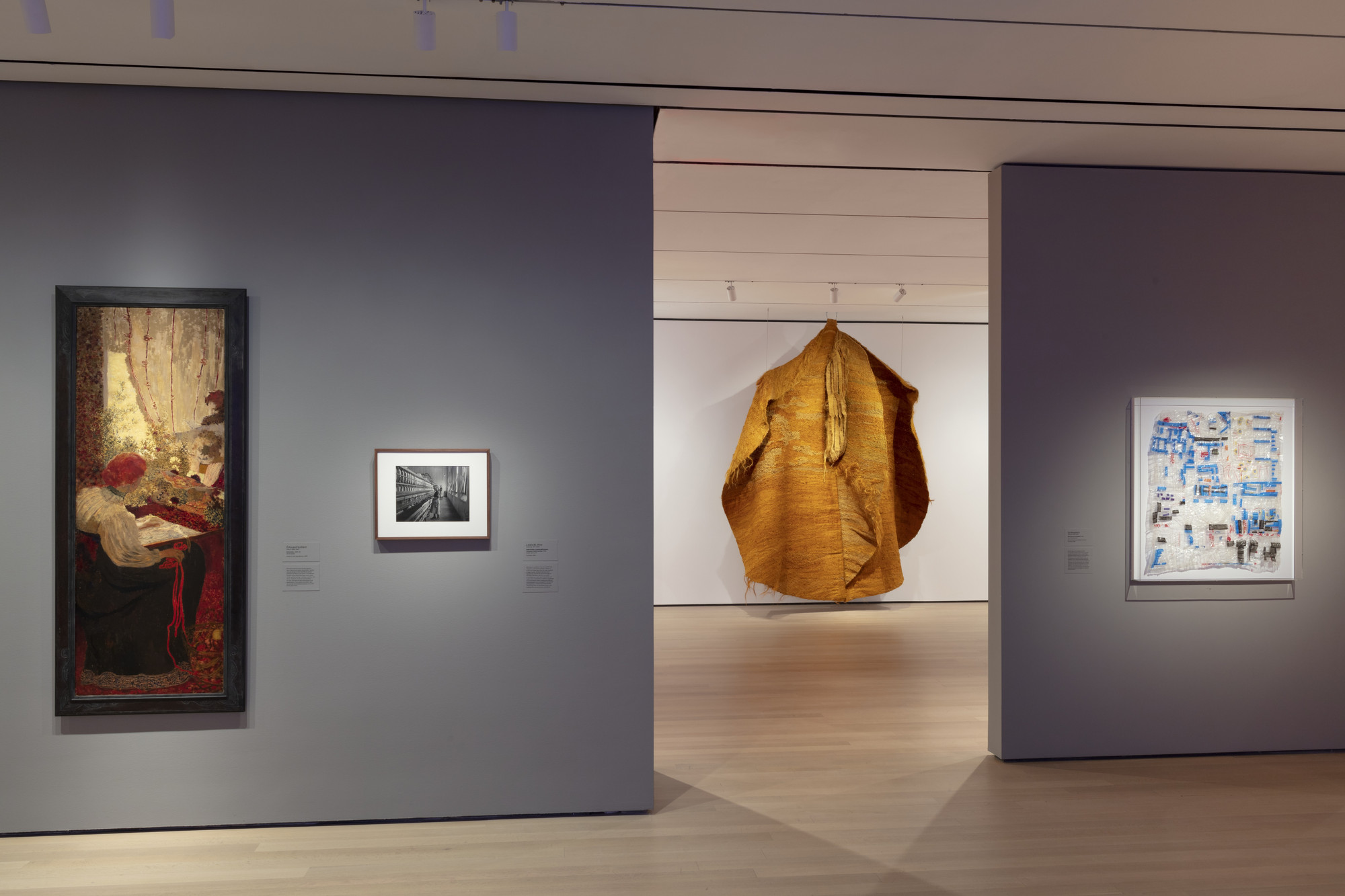 Installation view of the exhibition "Taking a Thread for a Walk" | MoMA