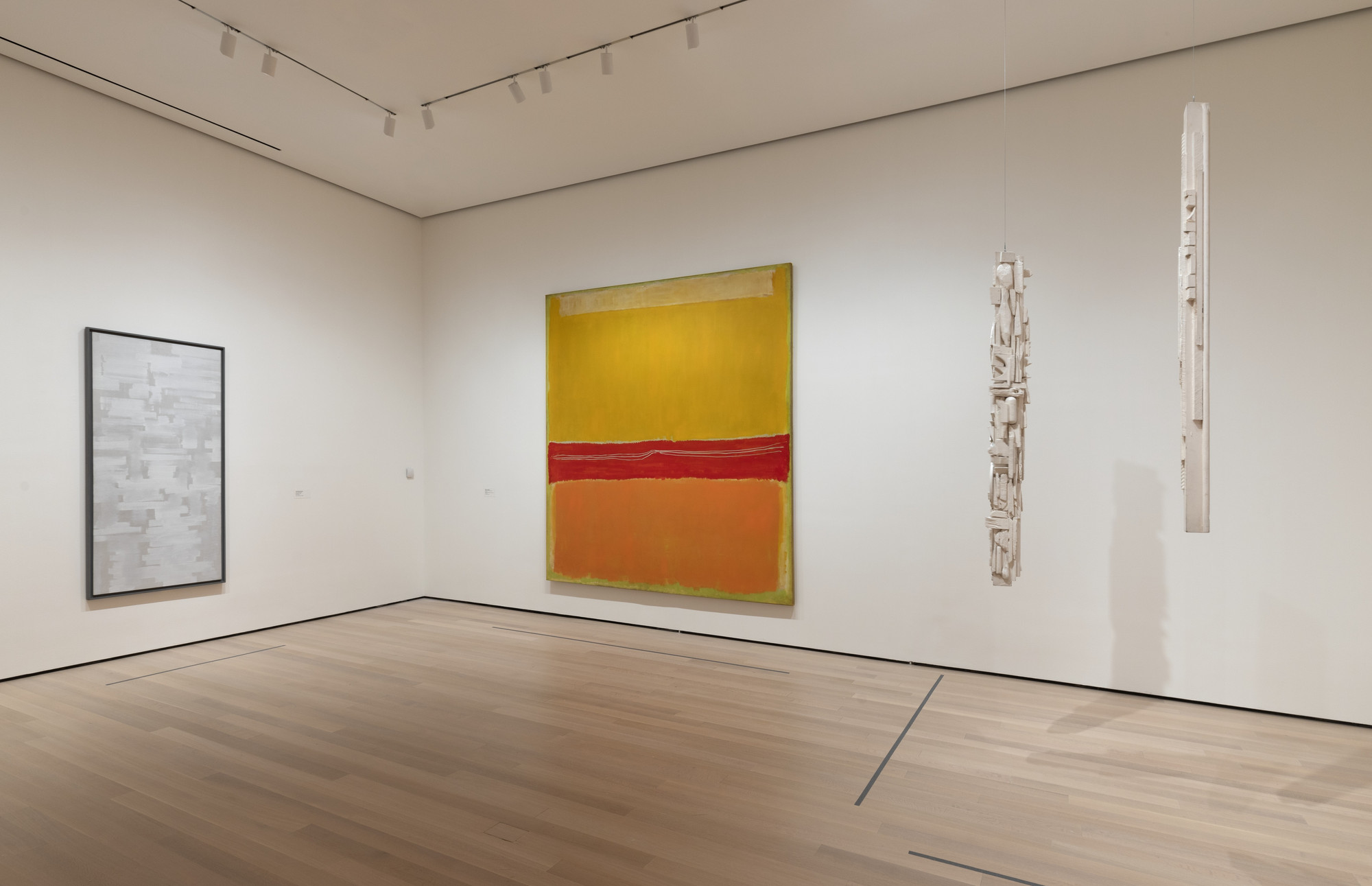 Installation view of the gallery "Planes of Color" in the exhibition ...