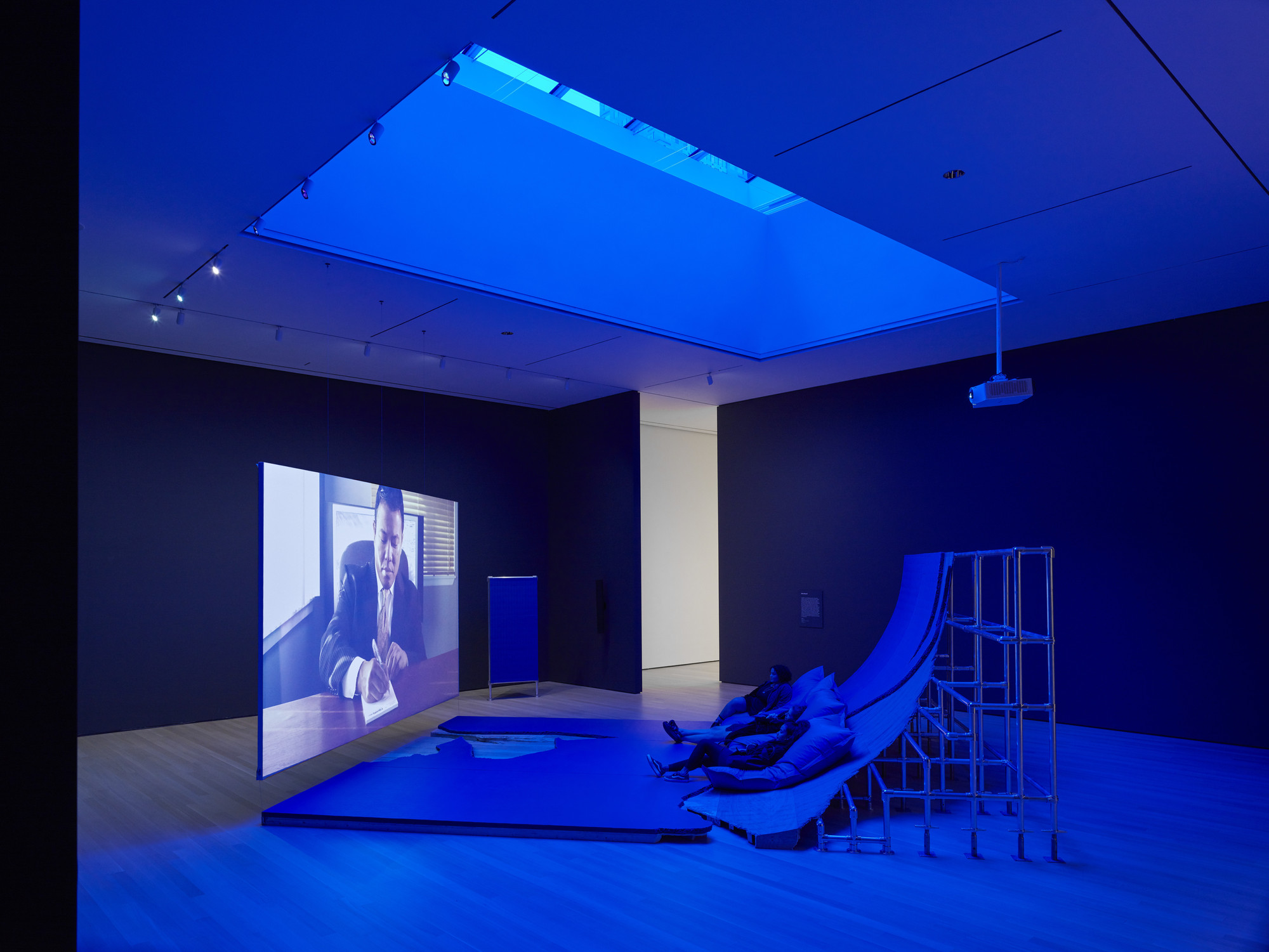 Installation view of the exhibition "Surrounds: 11 Installations" | MoMA