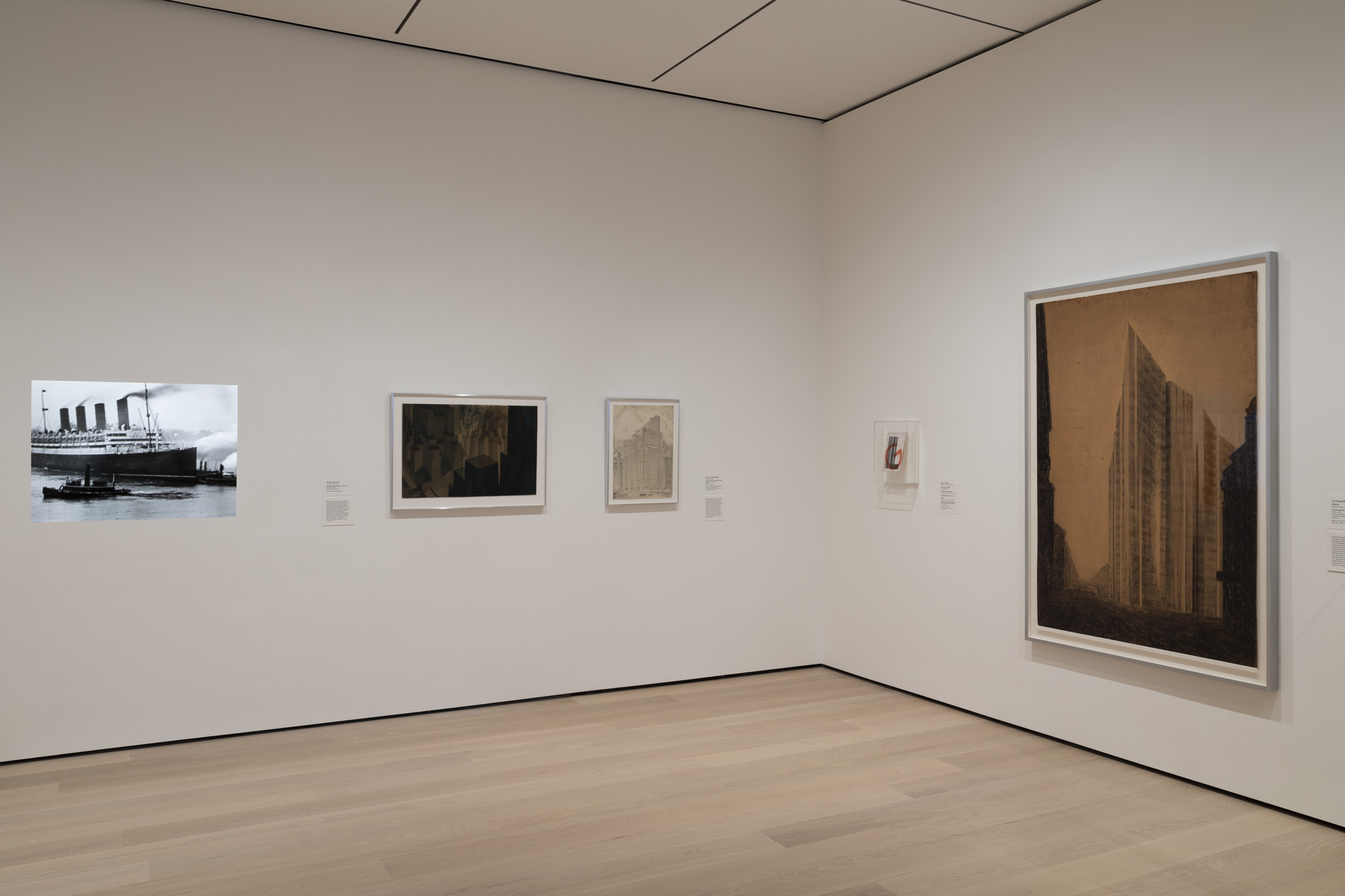Installation view of the gallery "The Vertical City" in the exhibition ...