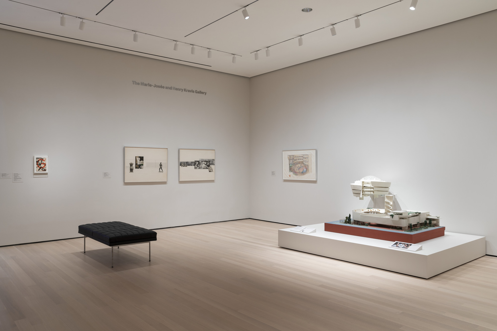 Installation view of the gallery "Architecture for Modern Art" in the ...