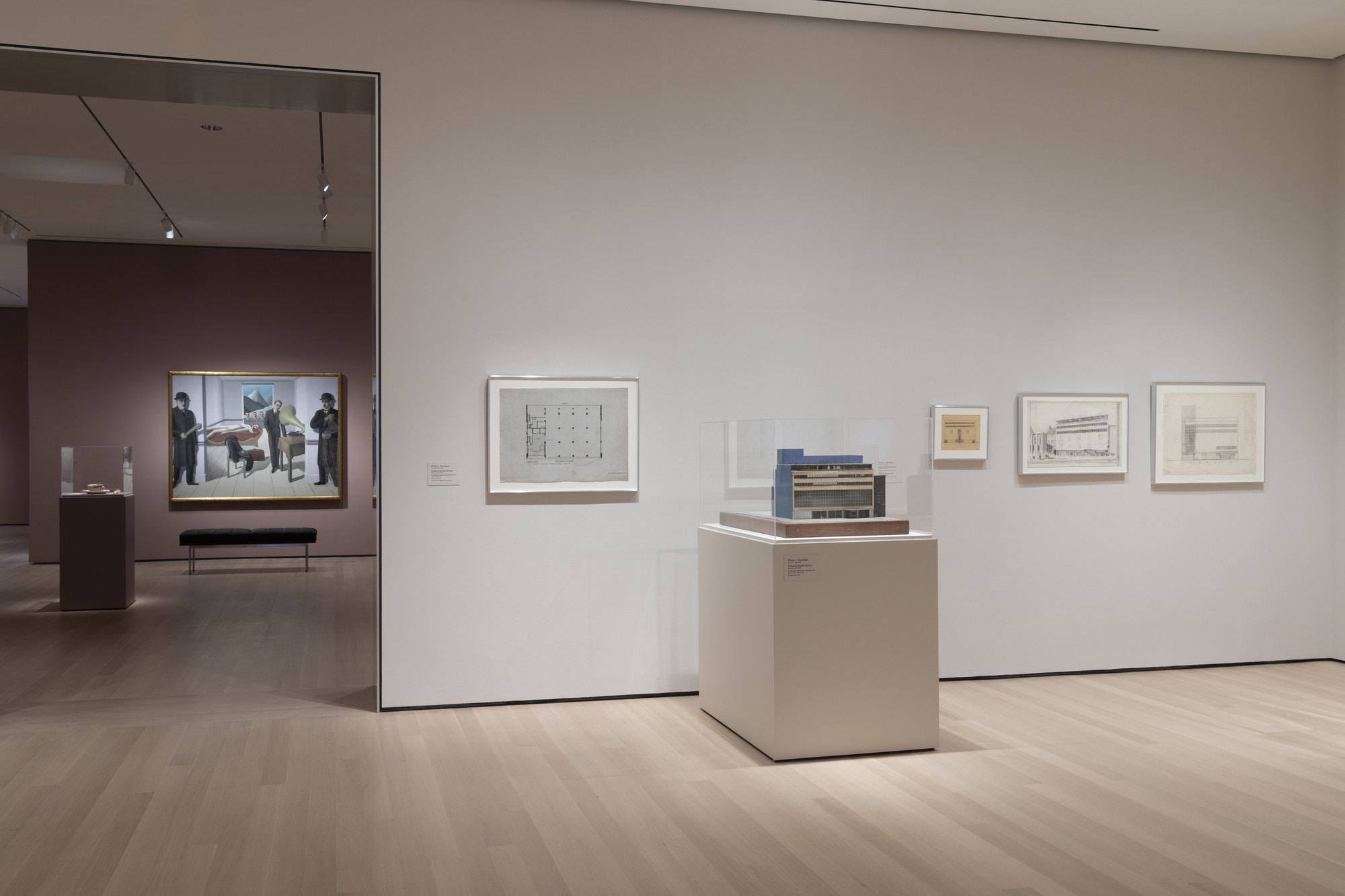 Installation view of the gallery "Architecture for Modern Art" in the ...