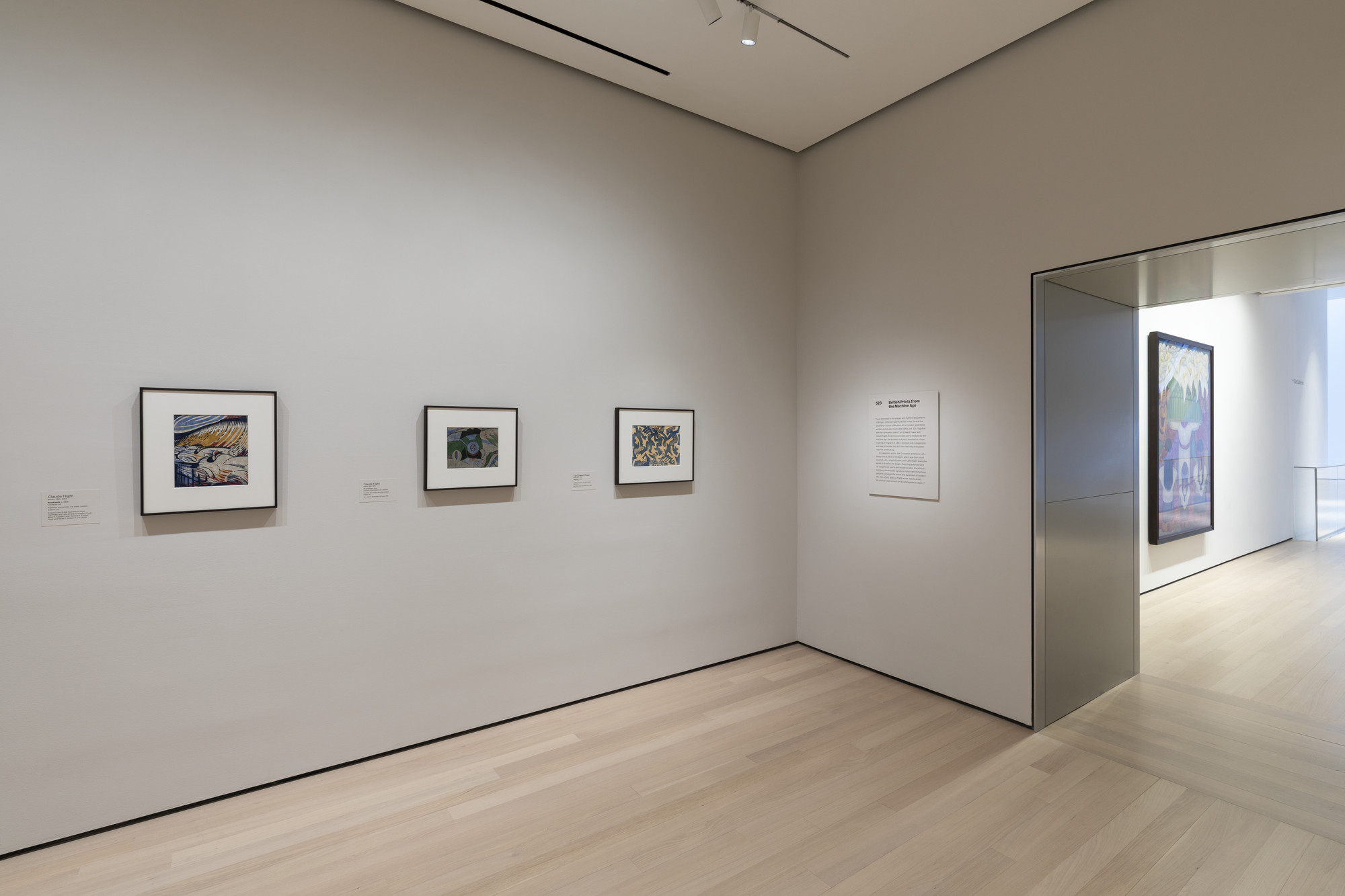 Installation view of the gallery "British Prints from the Machine Age ...