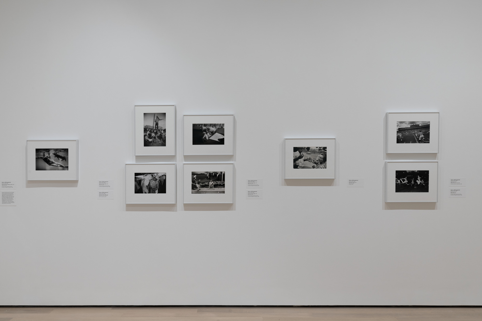 Installation view of the gallery "Four Photographers, Four Places" in ...