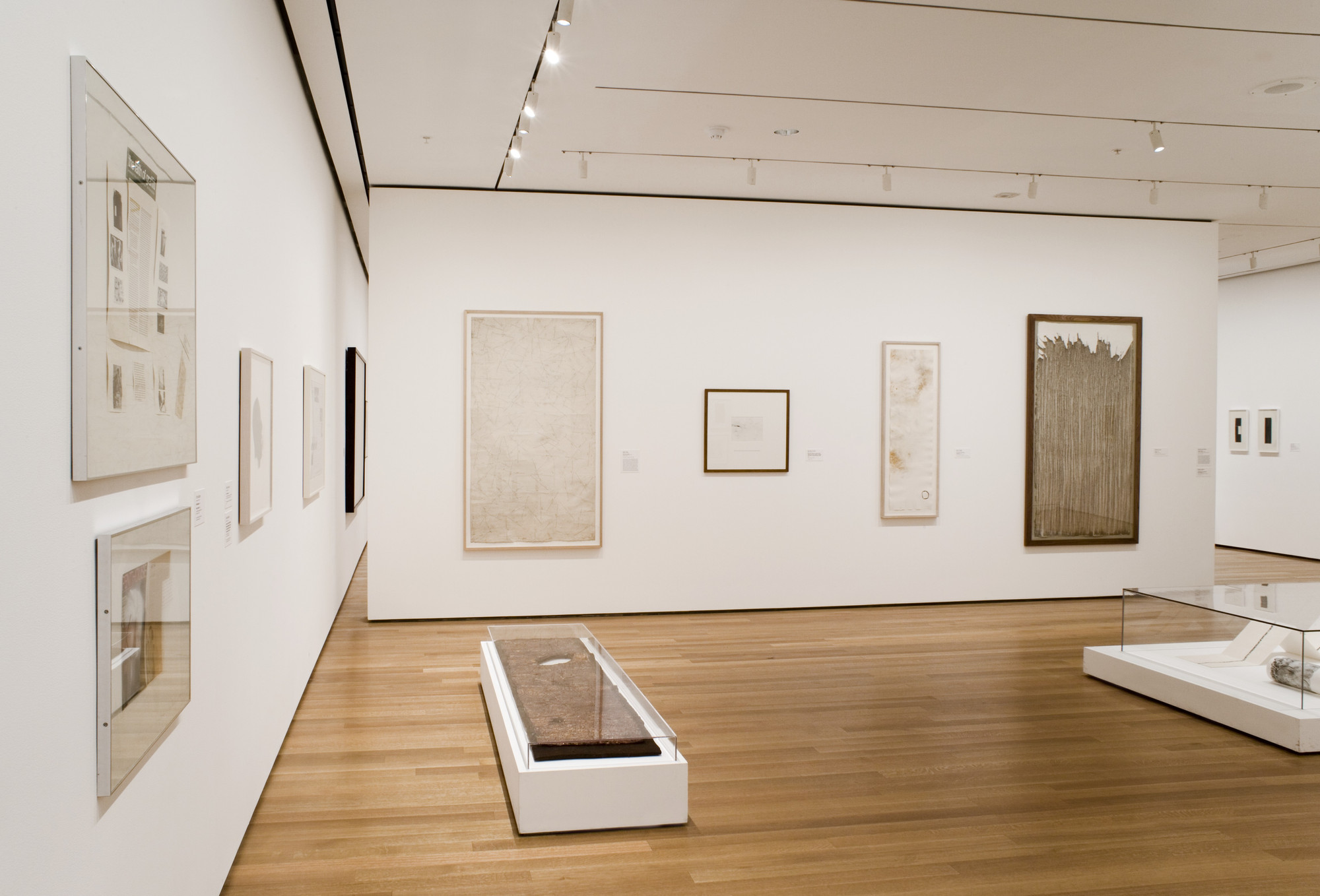 Installation view of the exhibition "Live/Work: Performance into ...