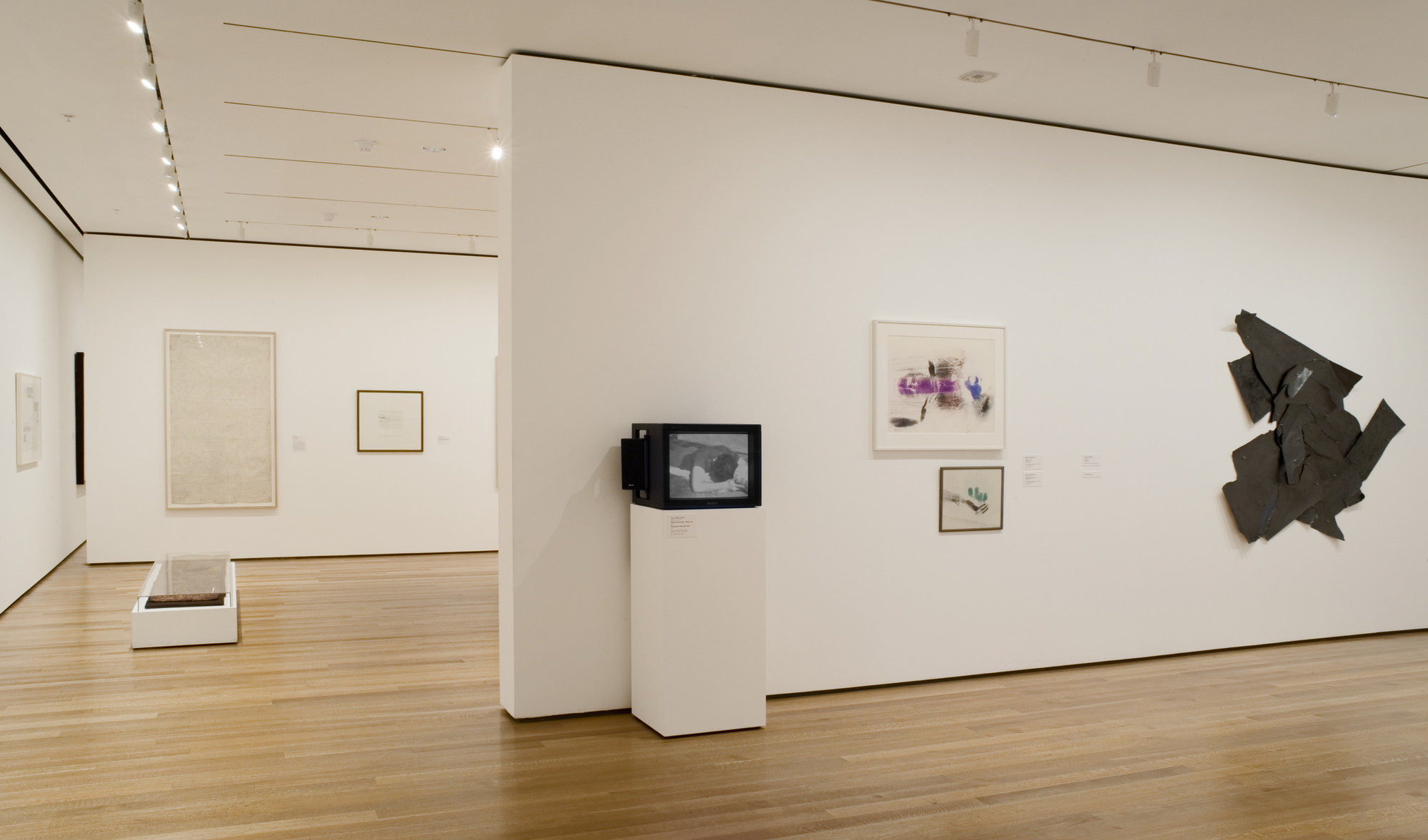 Installation view of the exhibition "Live/Work: Performance into ...
