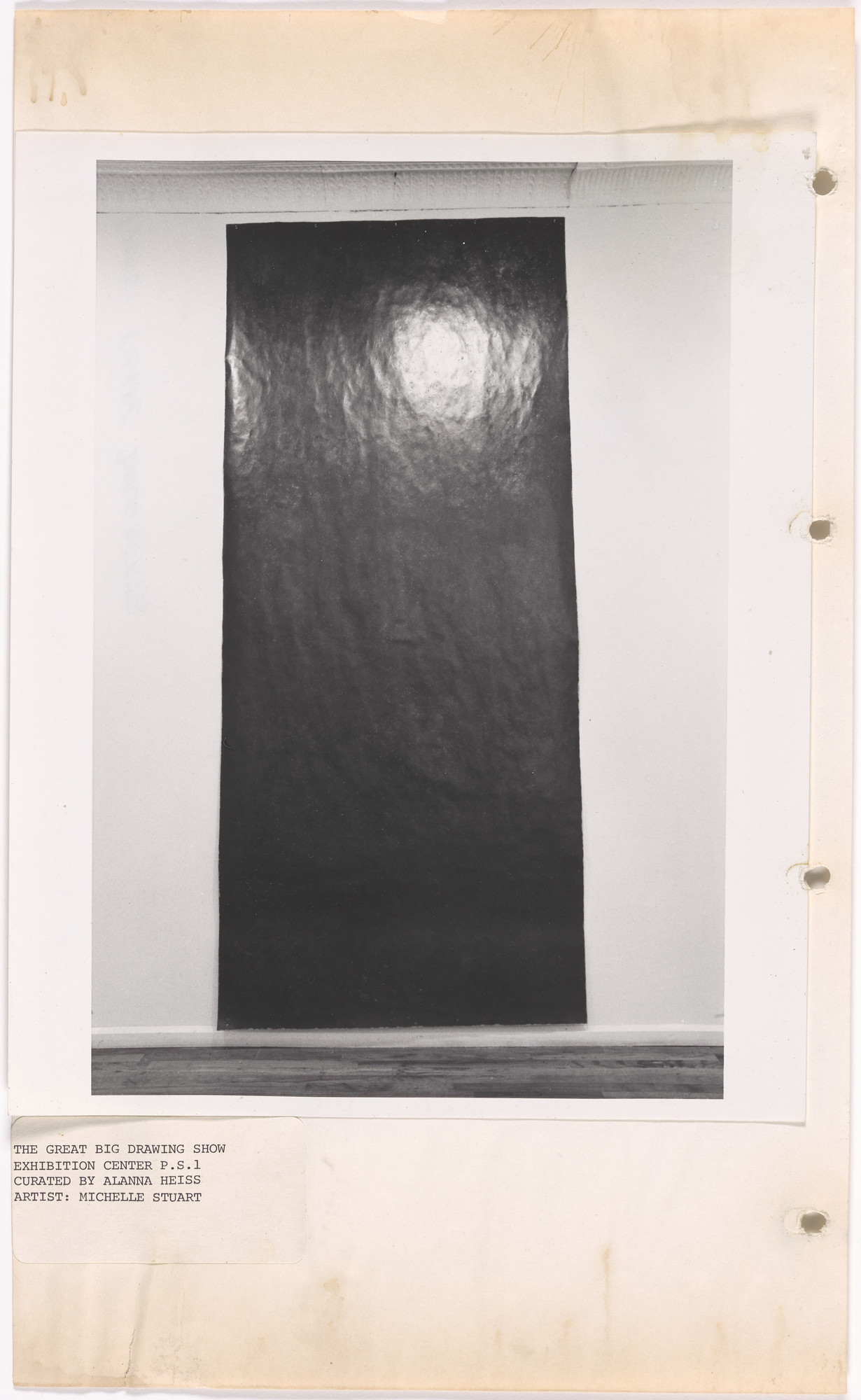 Installation view of work by Michelle Stuart in the P.S. 1 exhibition ...