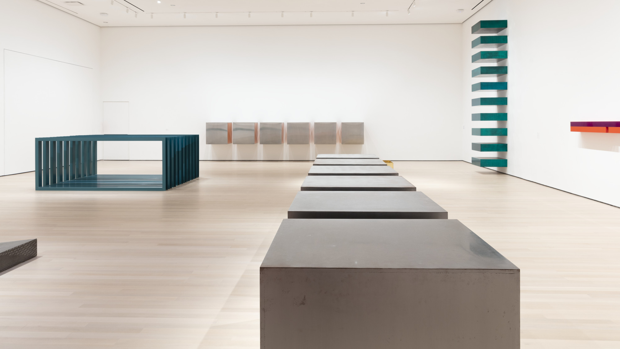 Installation view of the exhibition "Judd" | MoMA