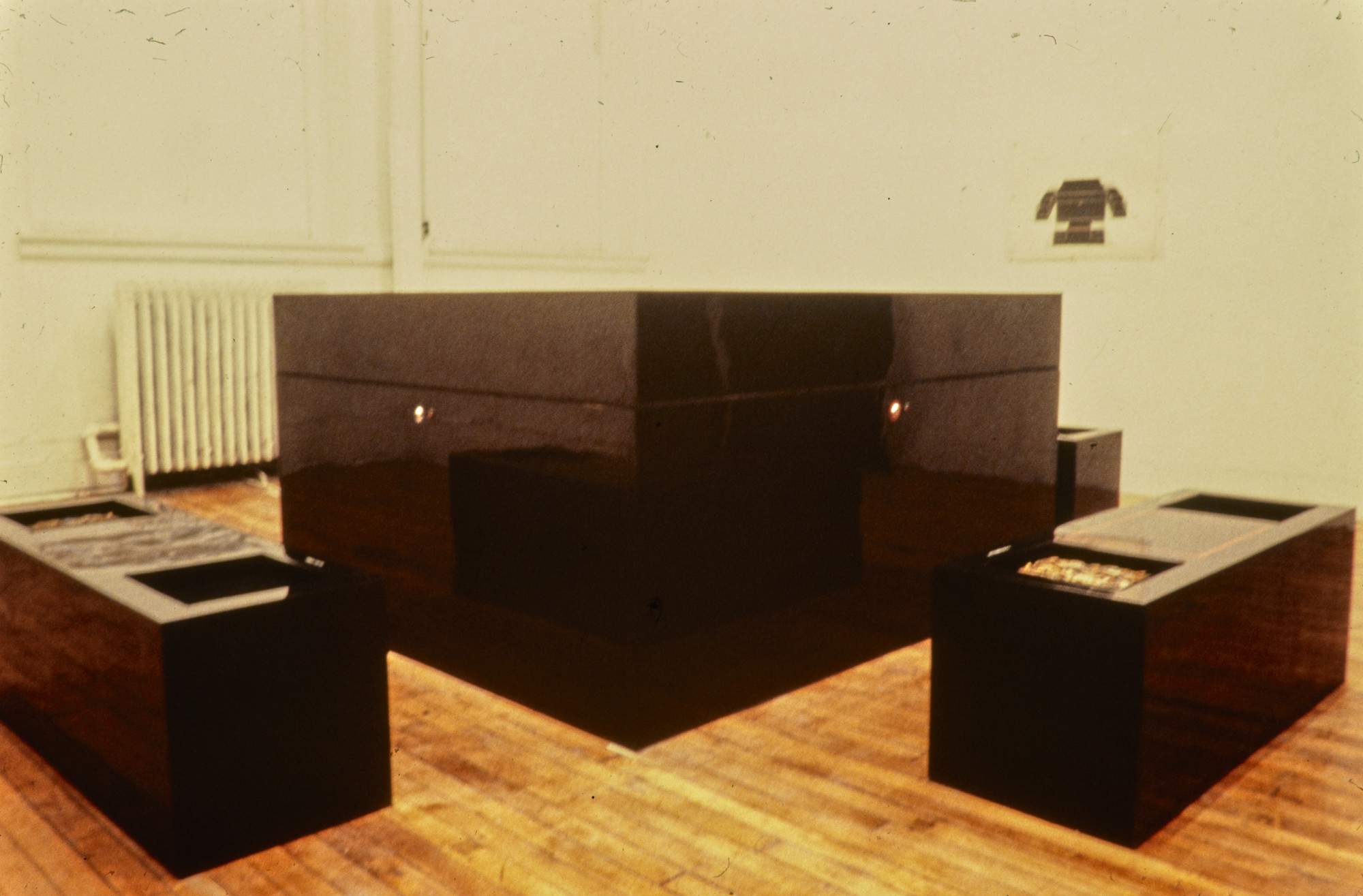 Installation view of "I Open - I Close ... Censored Information" by ...