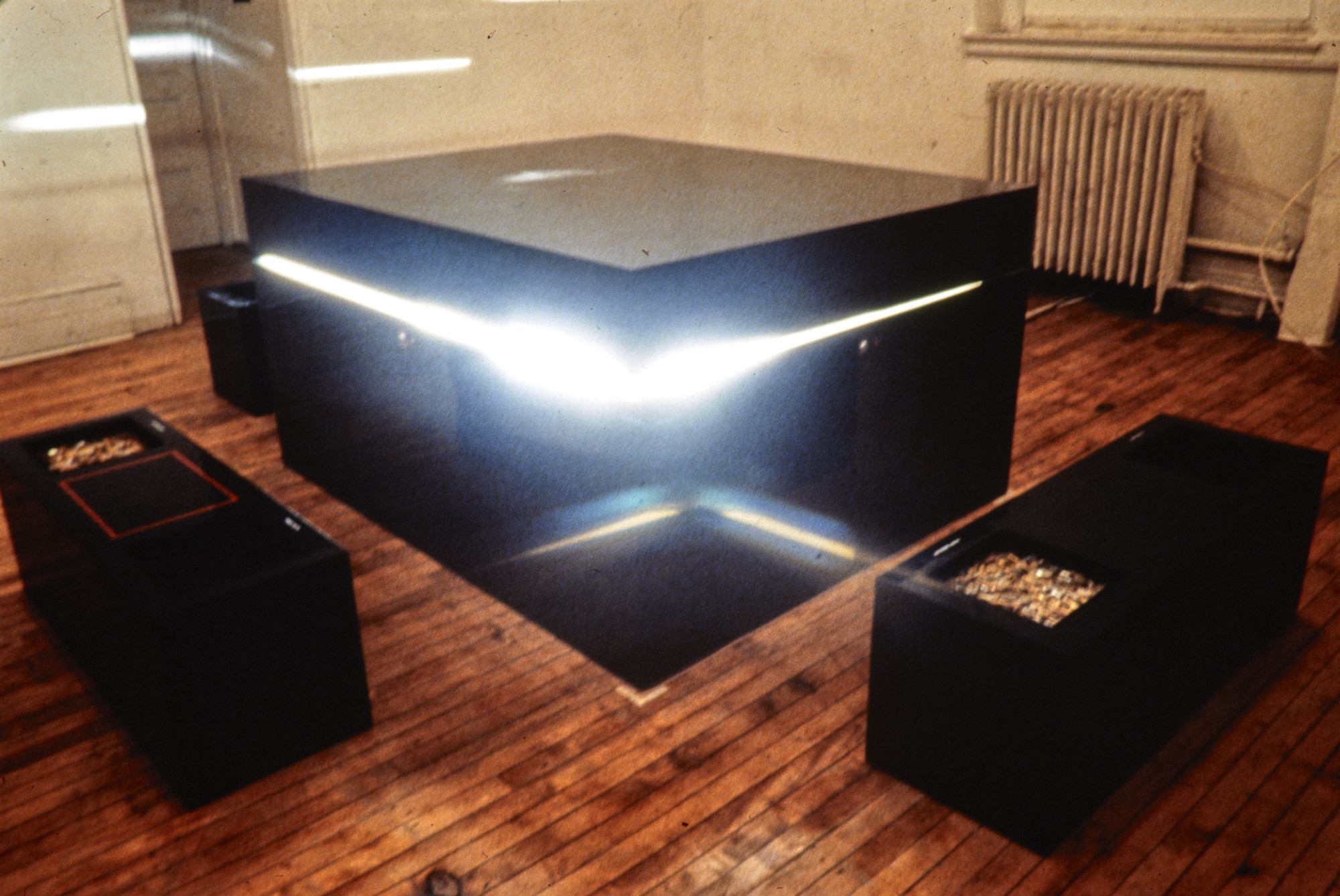 Installation view of "I Open - I Close ... Censored Information" by ...