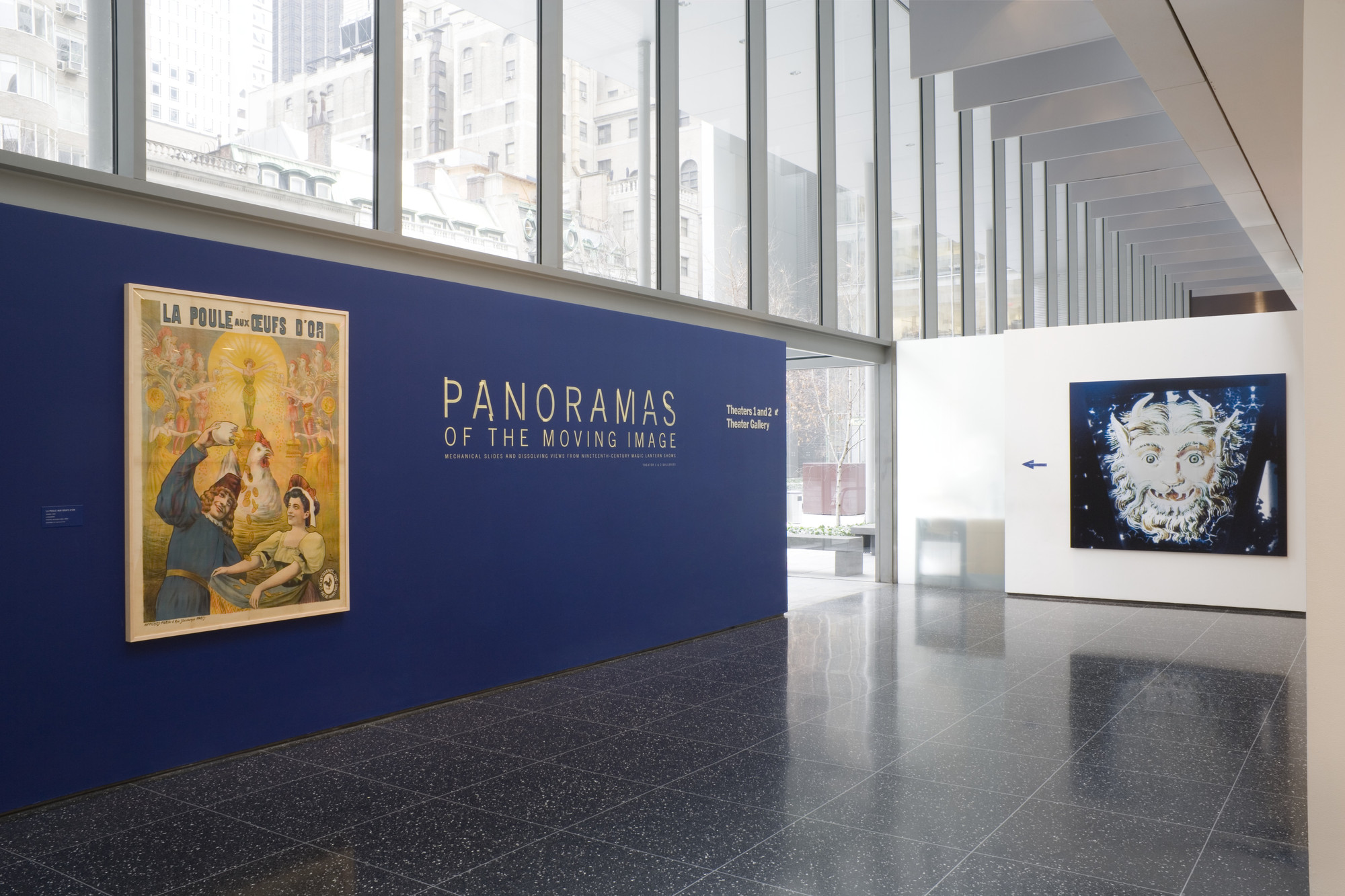 Installation view of the exhibition "Panoramas of the Moving Image ...
