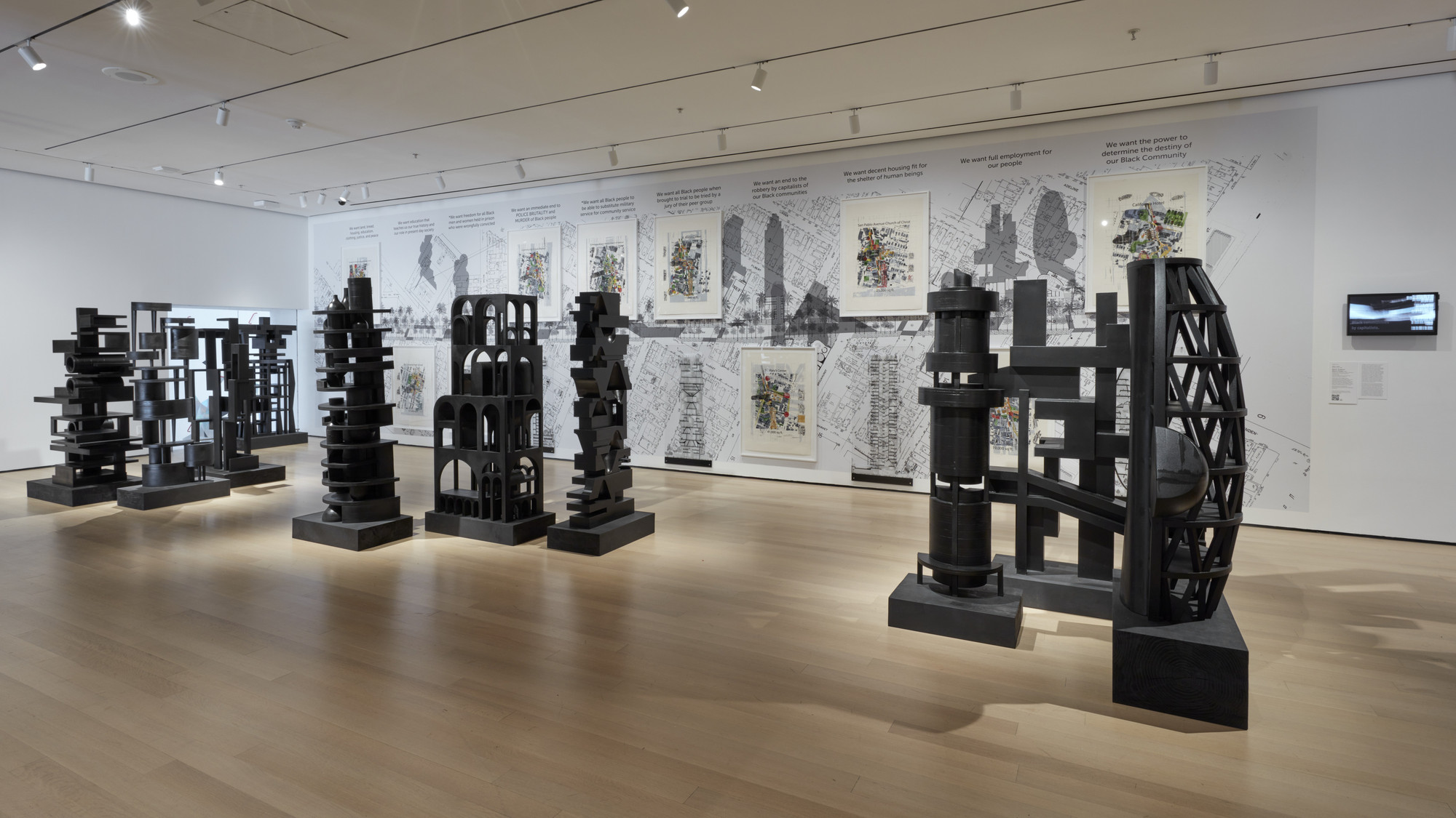 Installation view of the exhibition "Reconstructions: Architecture and ...