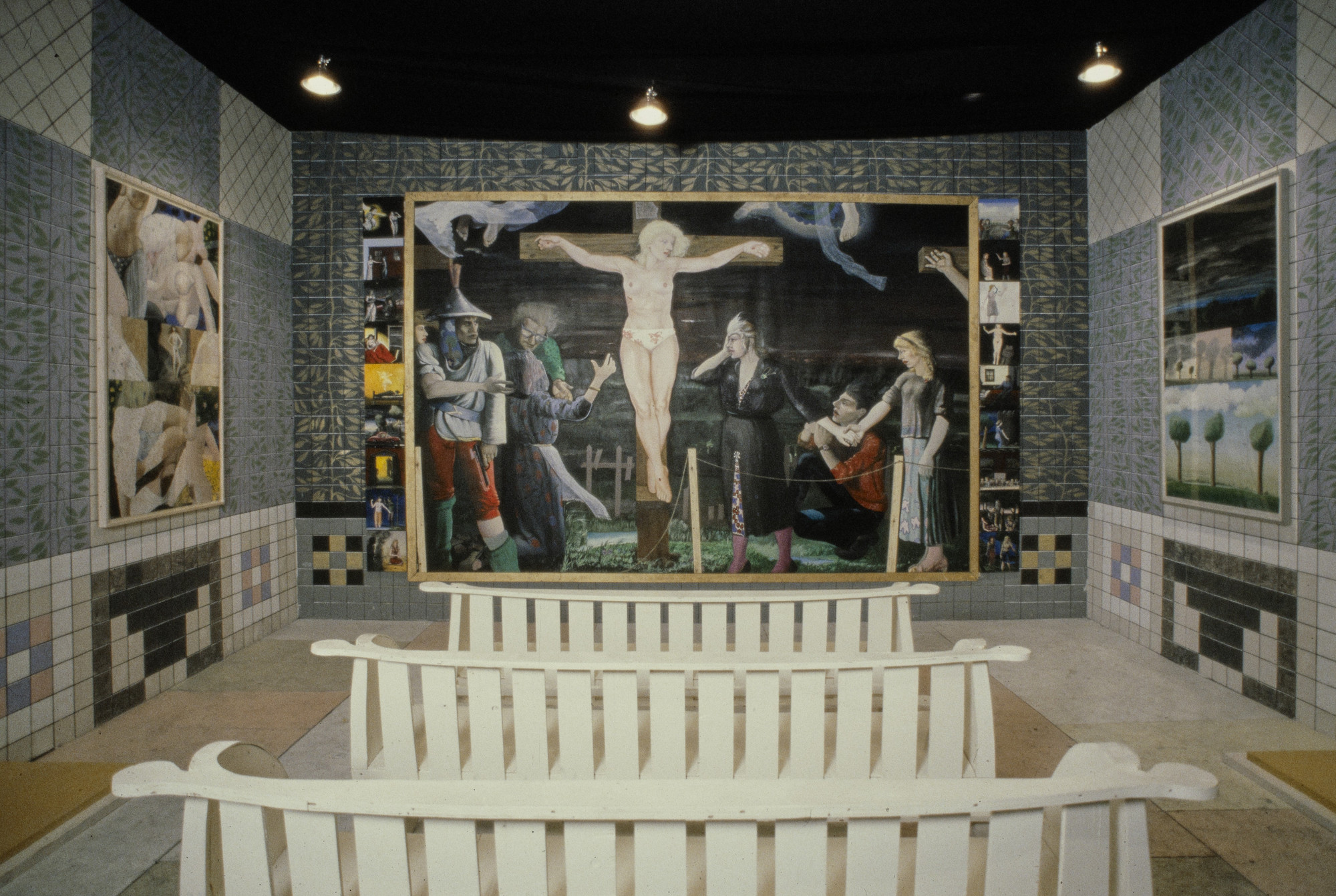 Installation view of "The Chapel to Christ as a Woman" by Milo Reice in ...