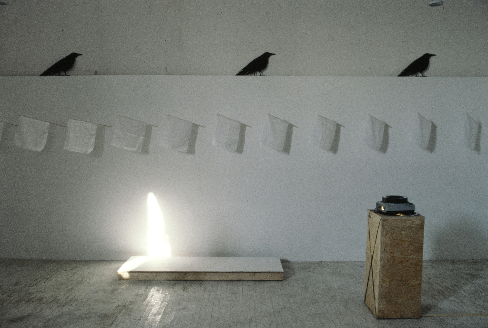 Installation view of work by Michael Fernandes in the P.S. 1 exhibition ...