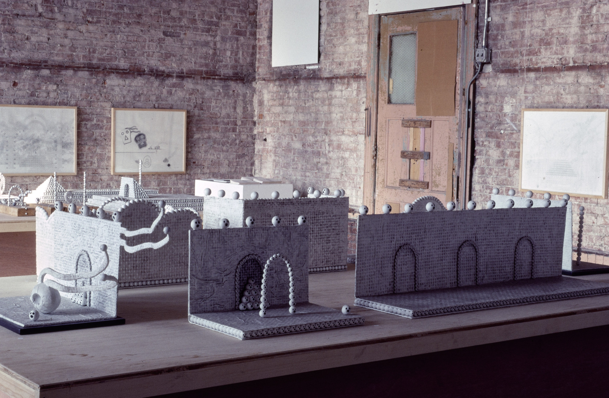 Installation view of work by Dominick Di Meo in the P.S. 1 exhibition ...