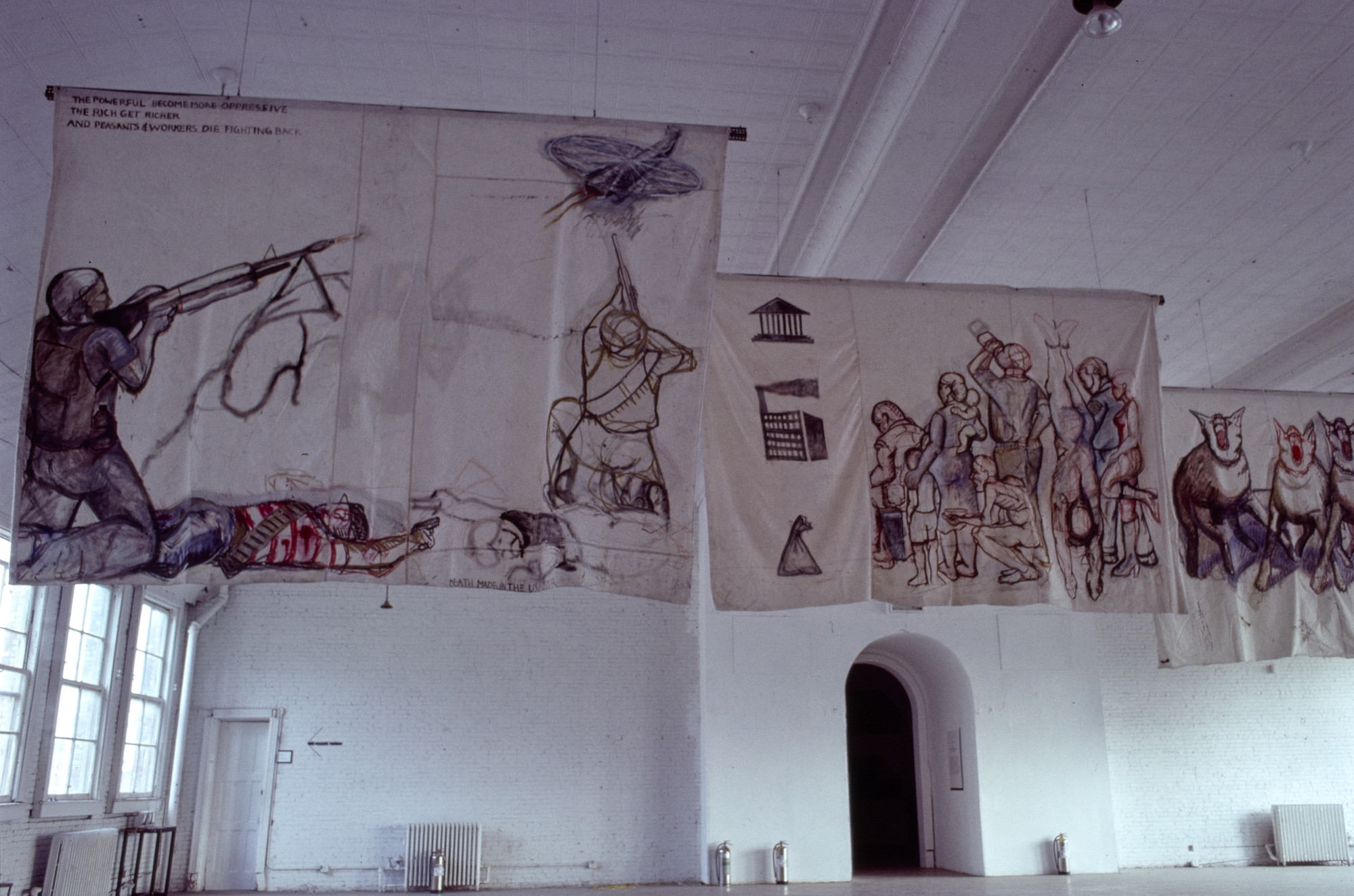 Installation view of work by Saul Ostrow in the P.S. 1 exhibition ...