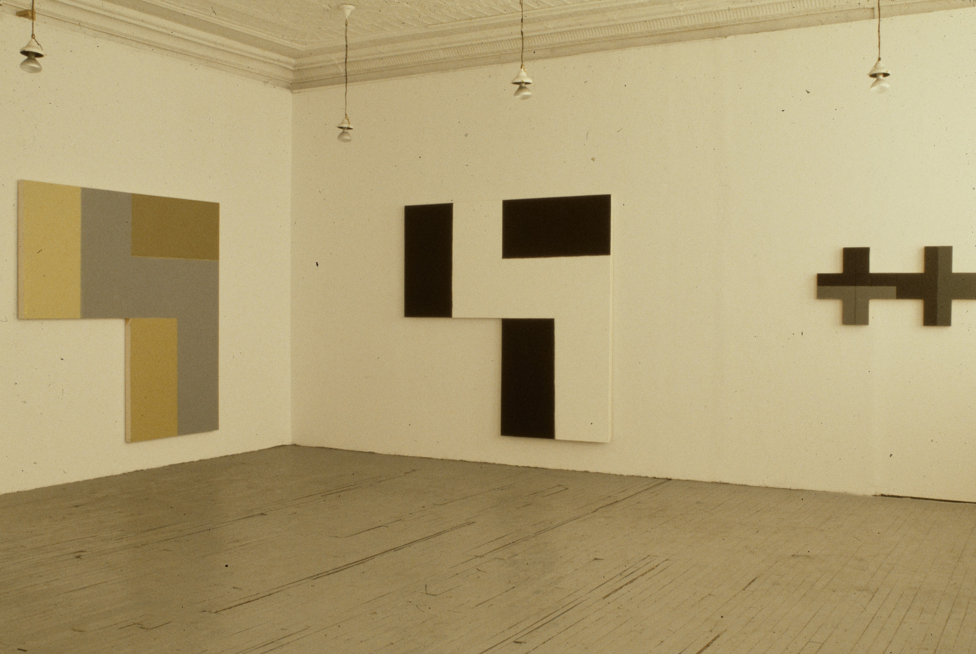 Installation view of work by Nancy Haynes in the PS1 exhibition ...
