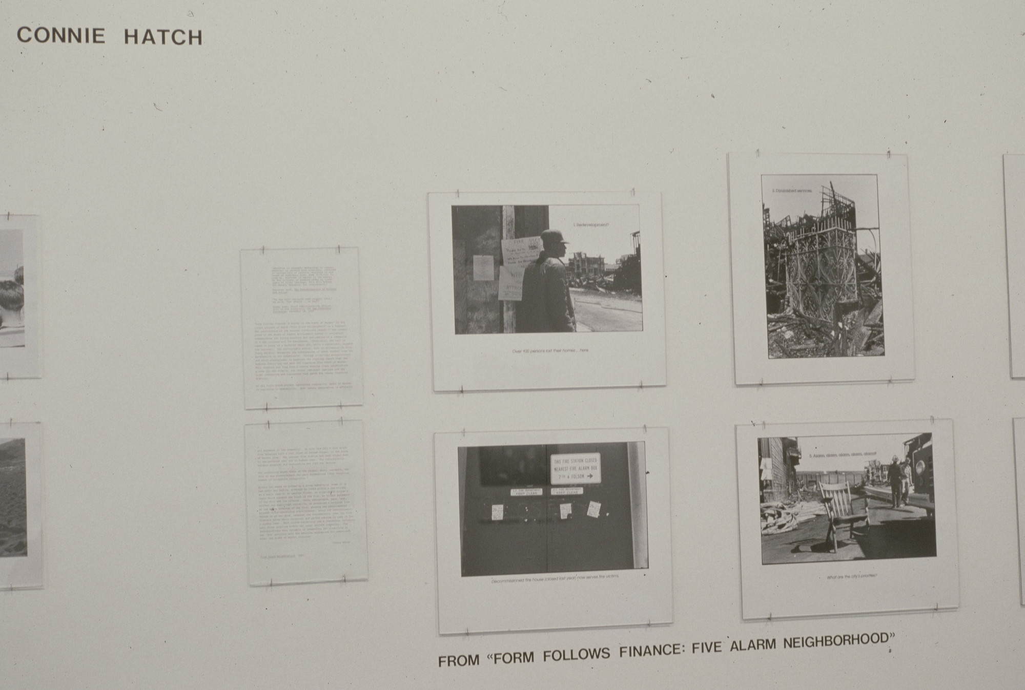 Installation view of work by Connie Hatch in the P.S. 1 exhibition ...