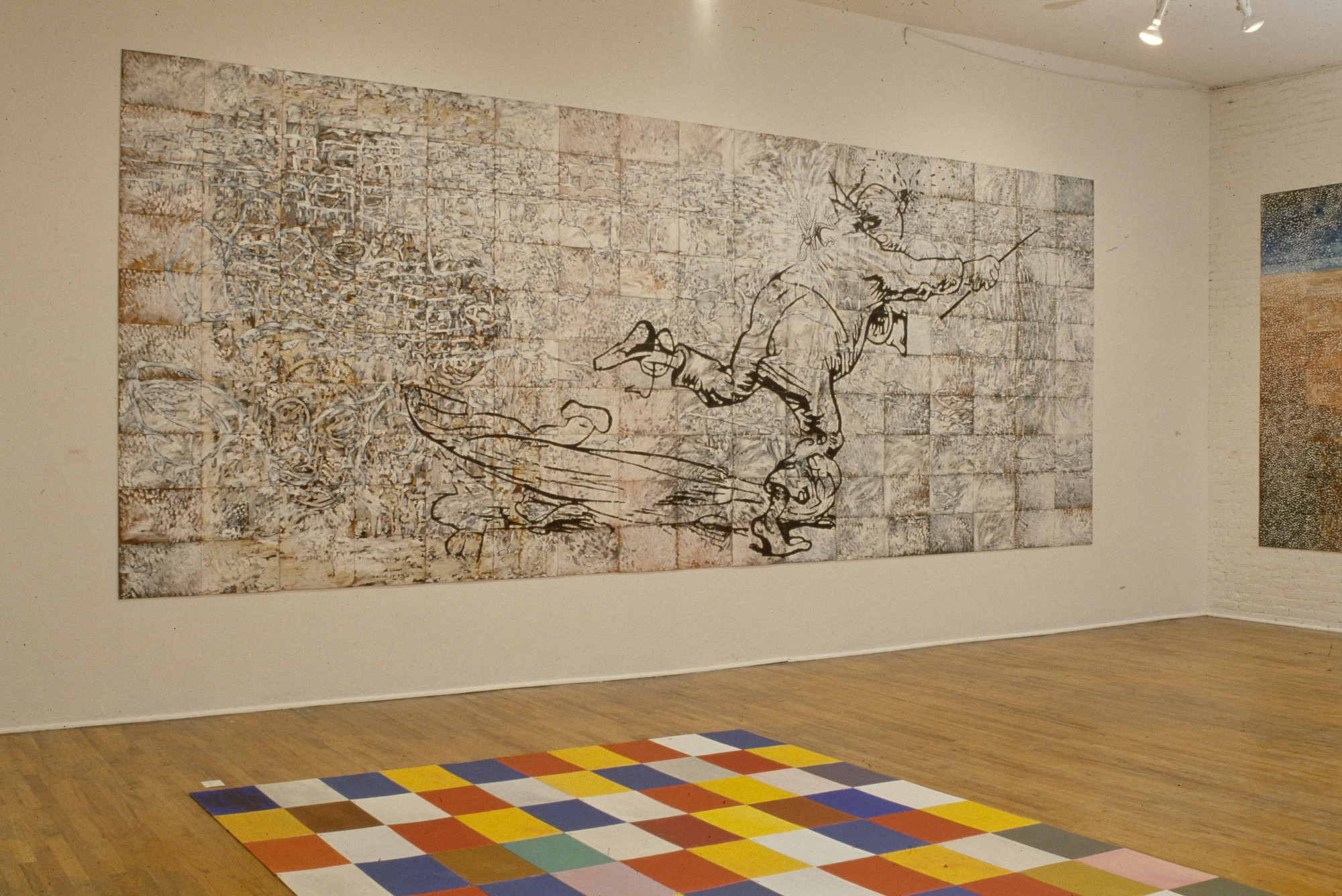 Installation view of work by Imants Tillers in the P.S. 1 exhibition ...